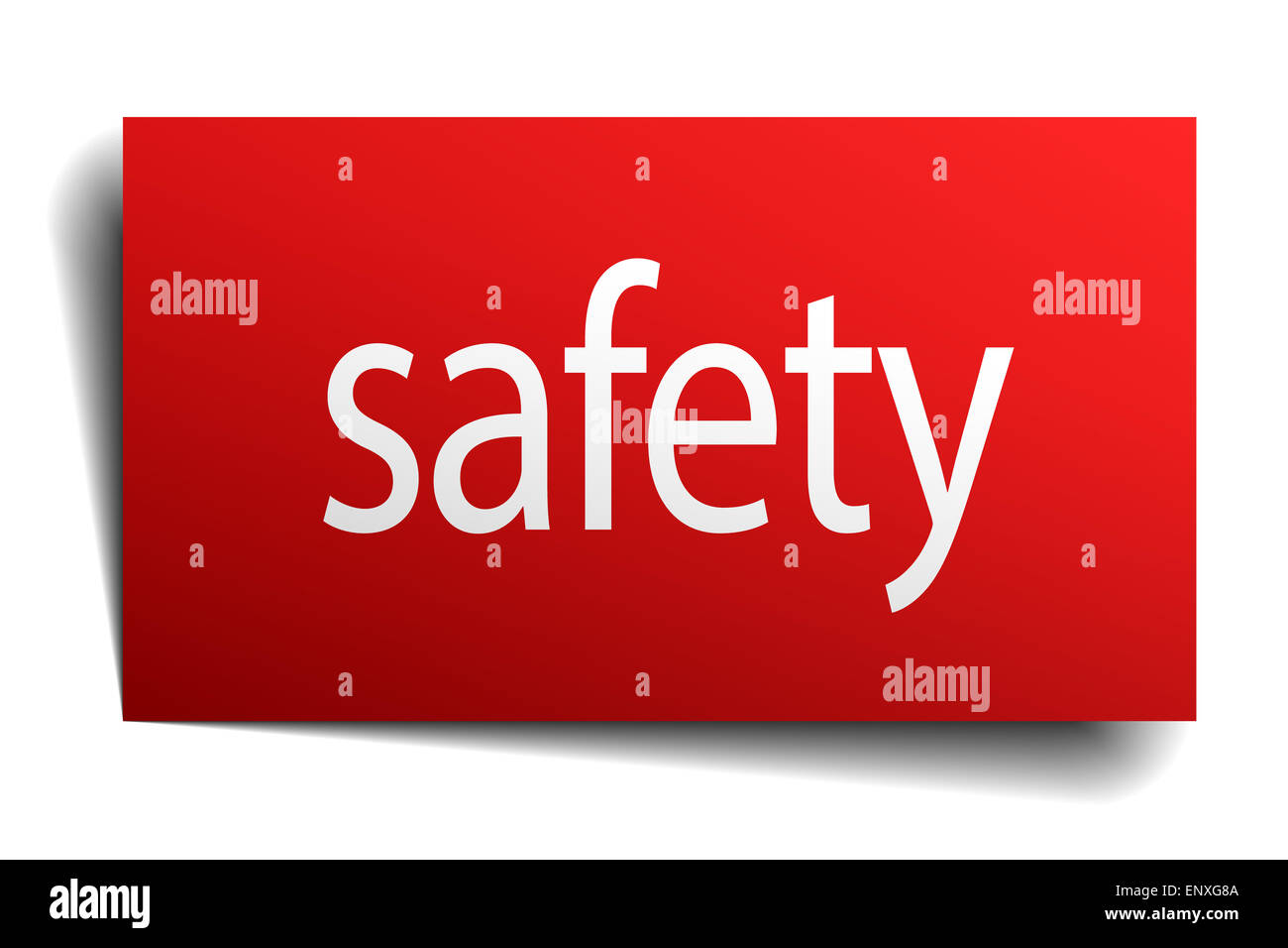 safety red paper sign isolated on white Stock Photo - Alamy safety red paper sign isolated on white Stock Photo - Alamy