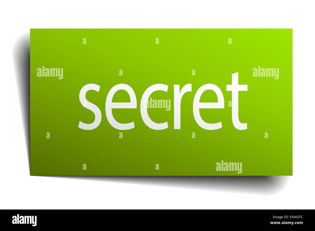 secret square paper sign isolated on white Stock Photo - Alamy