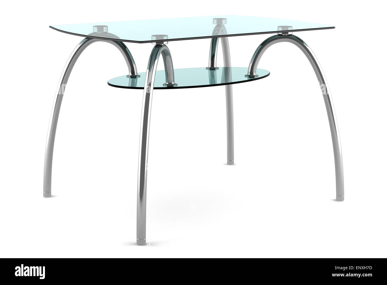 modern glass table isolated on white background Stock Photo - Alamy