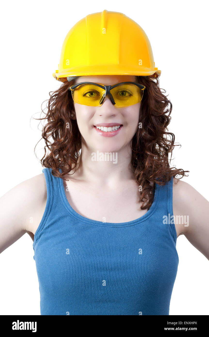 Female Construction Worker Stock Photo - Alamy