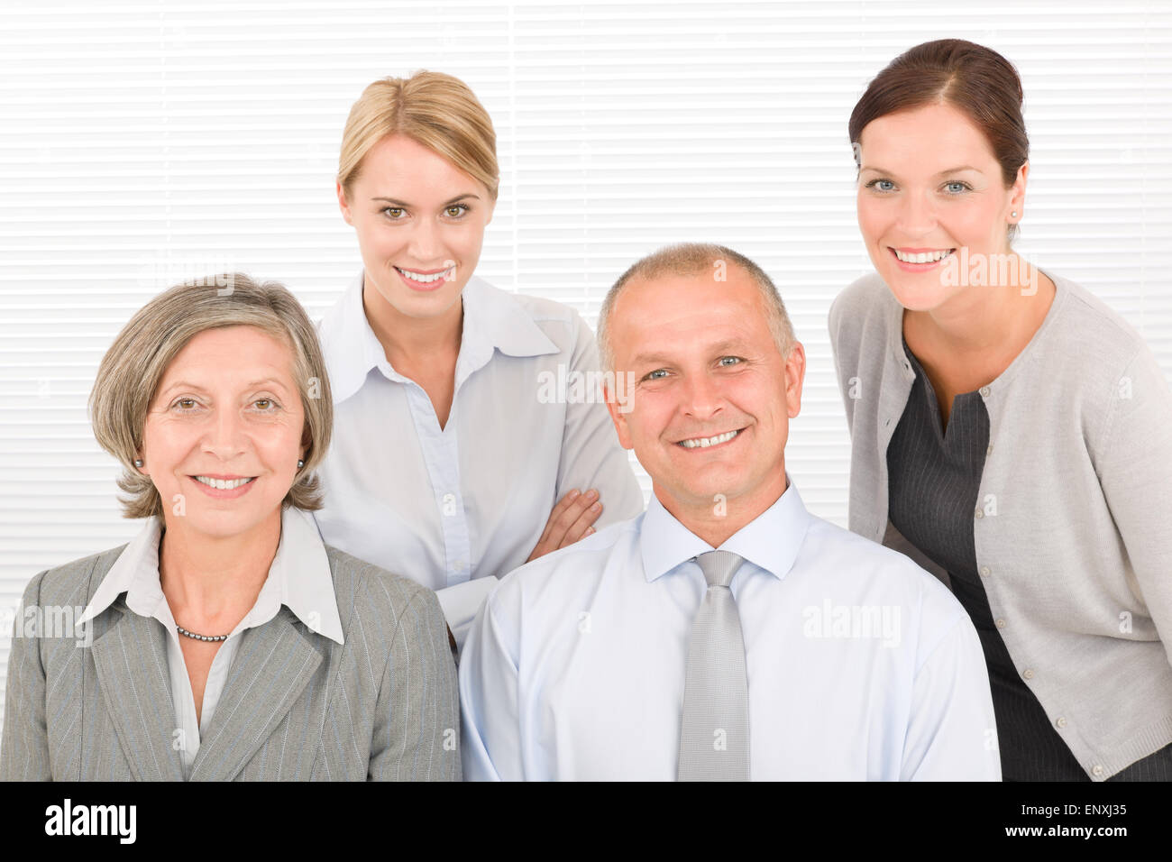 Business team pretty businesswomen with colleagues Stock Photo - Alamy
