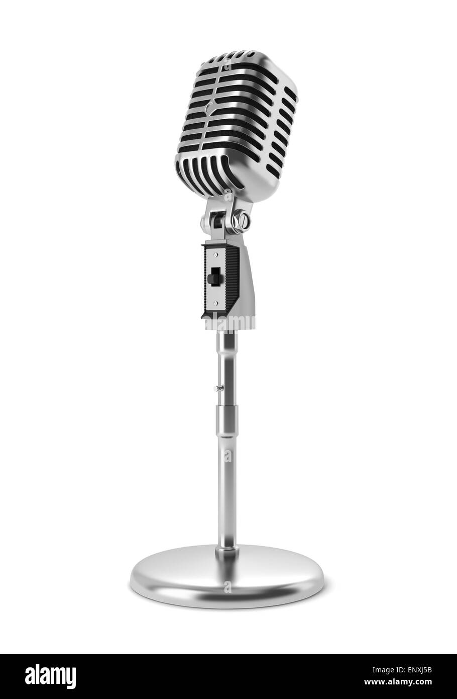 Retro Microphone With Stand