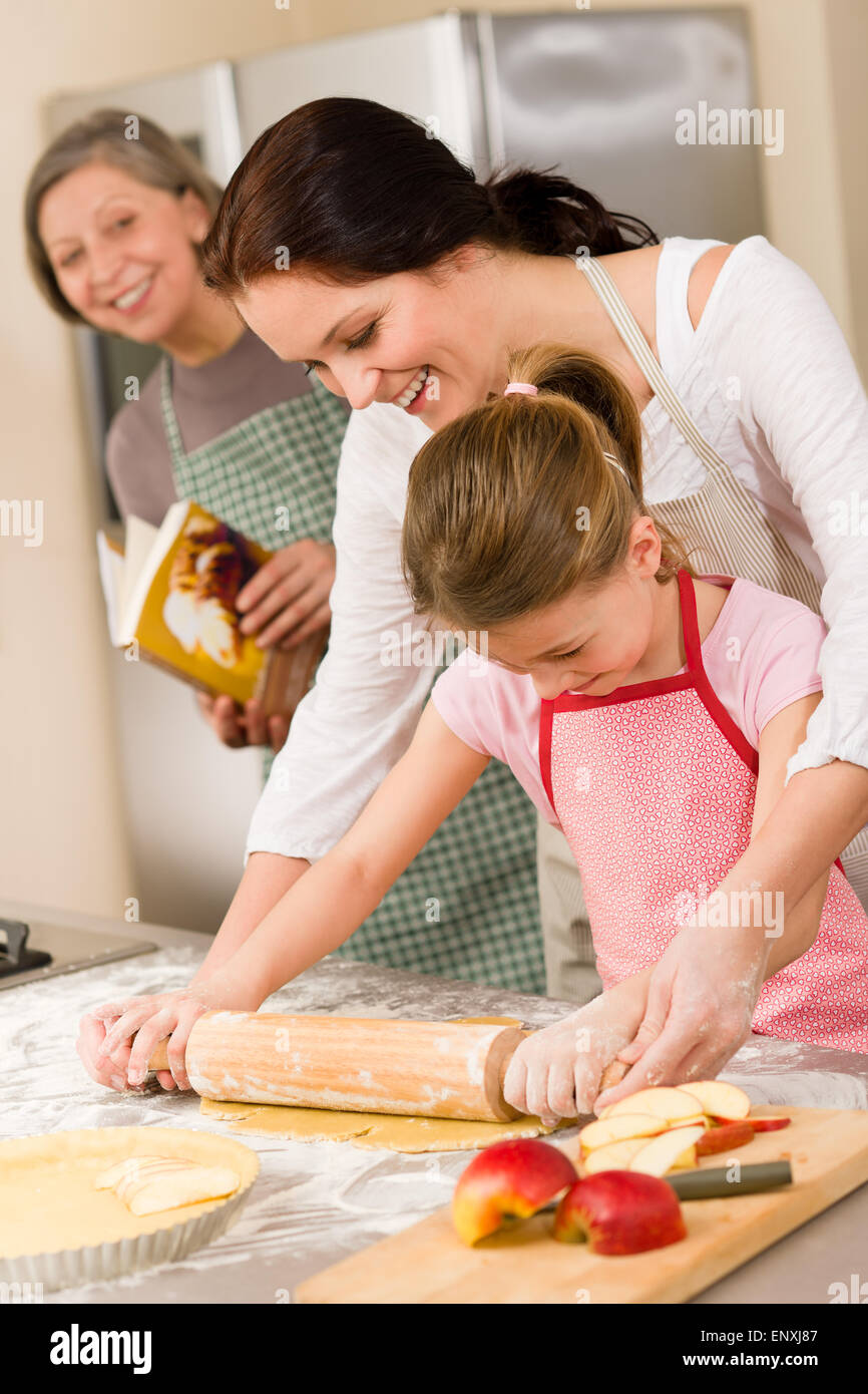 Making apple pie child hi-res stock photography and images - Alamy