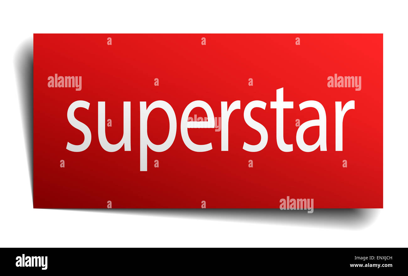 superstar red paper sign isolated on white Stock Photo - Alamy superstar red paper sign isolated on white Stock Photo - Alamy