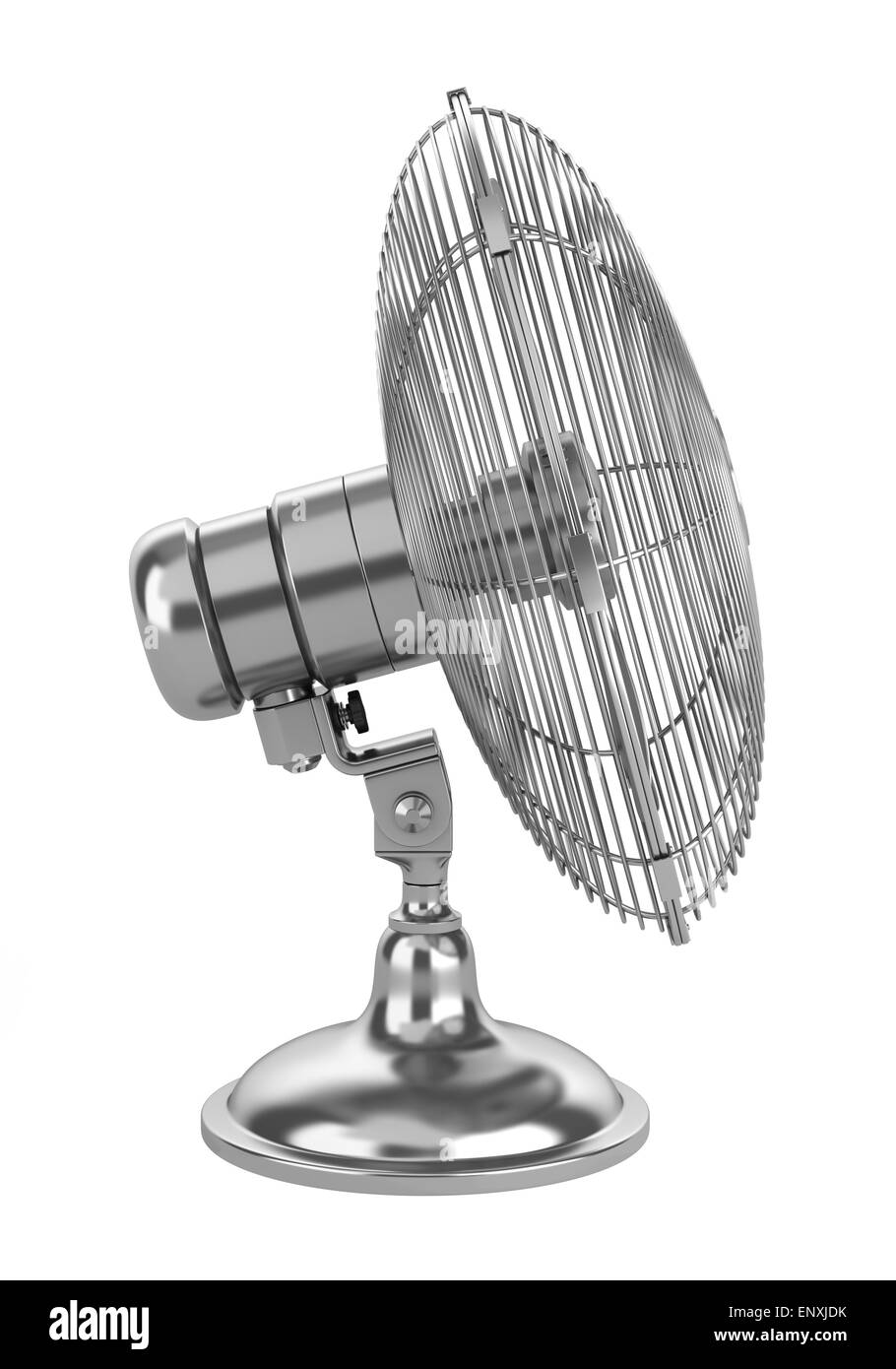 modern electric metallic fan isolated on white Stock Photo - Alamy