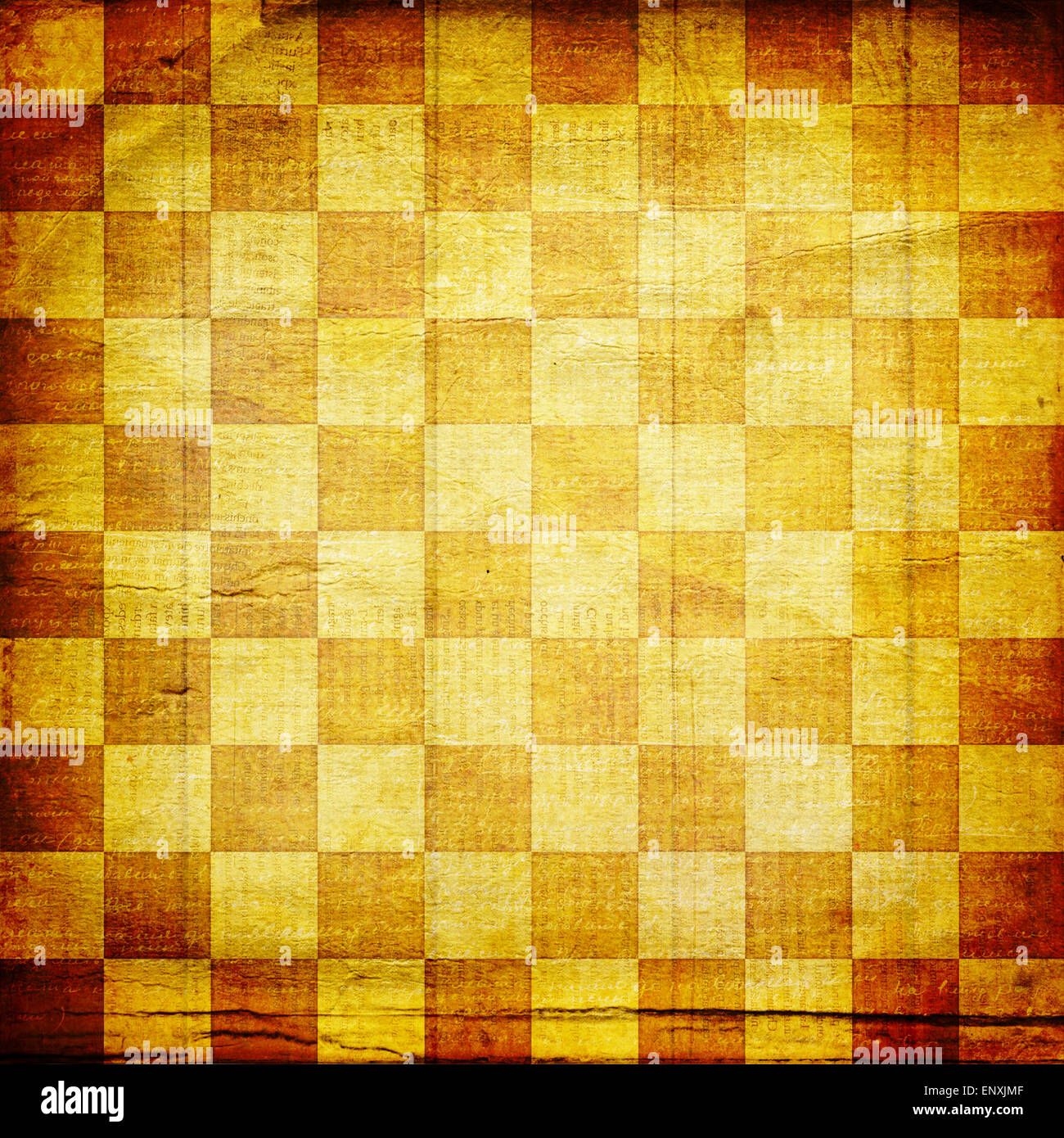 Vintage abstract background with chequered chess ornament Stock Photo ...