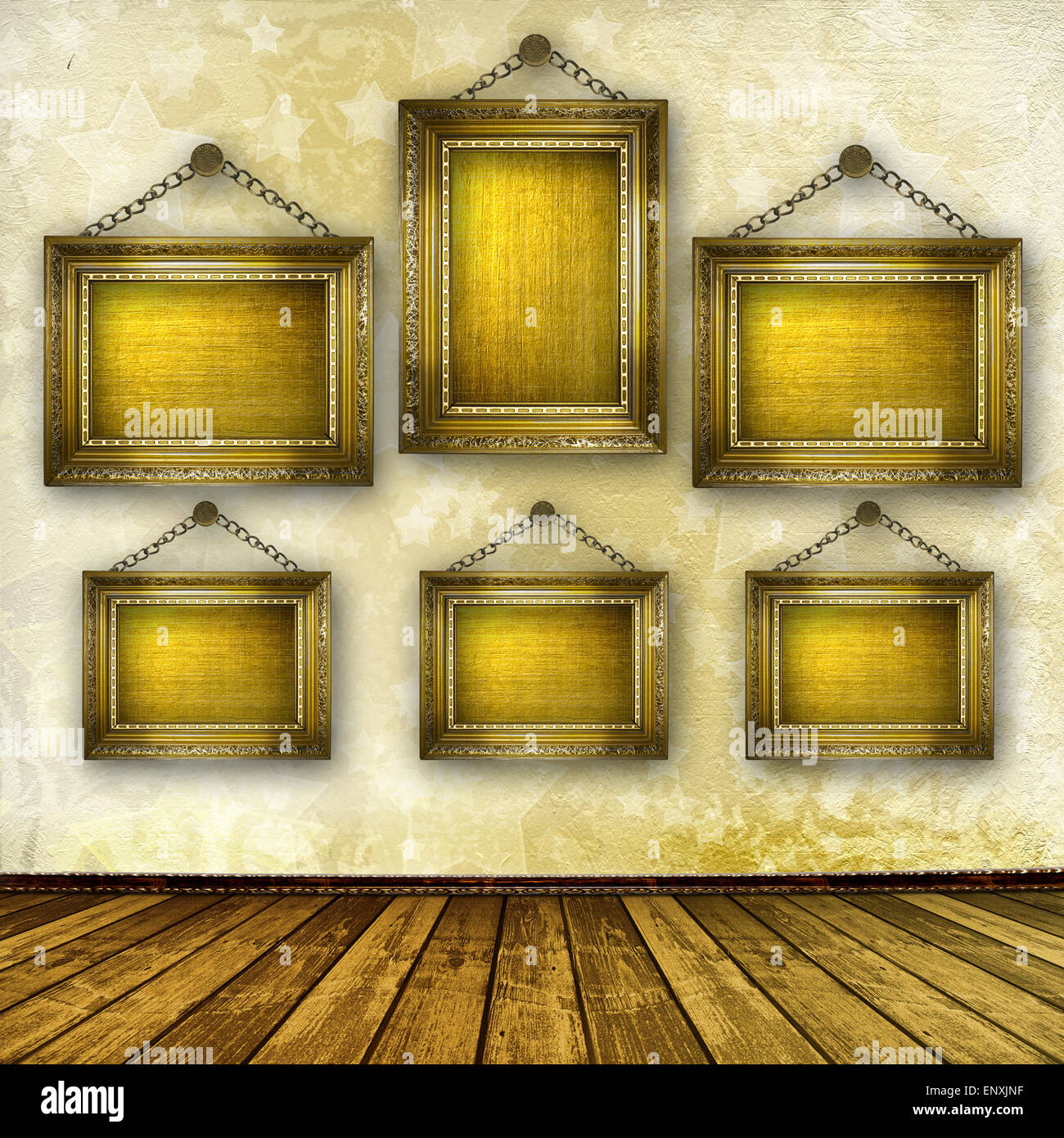 Interior of the old room with frame in victorian style Stock Photo - Alamy