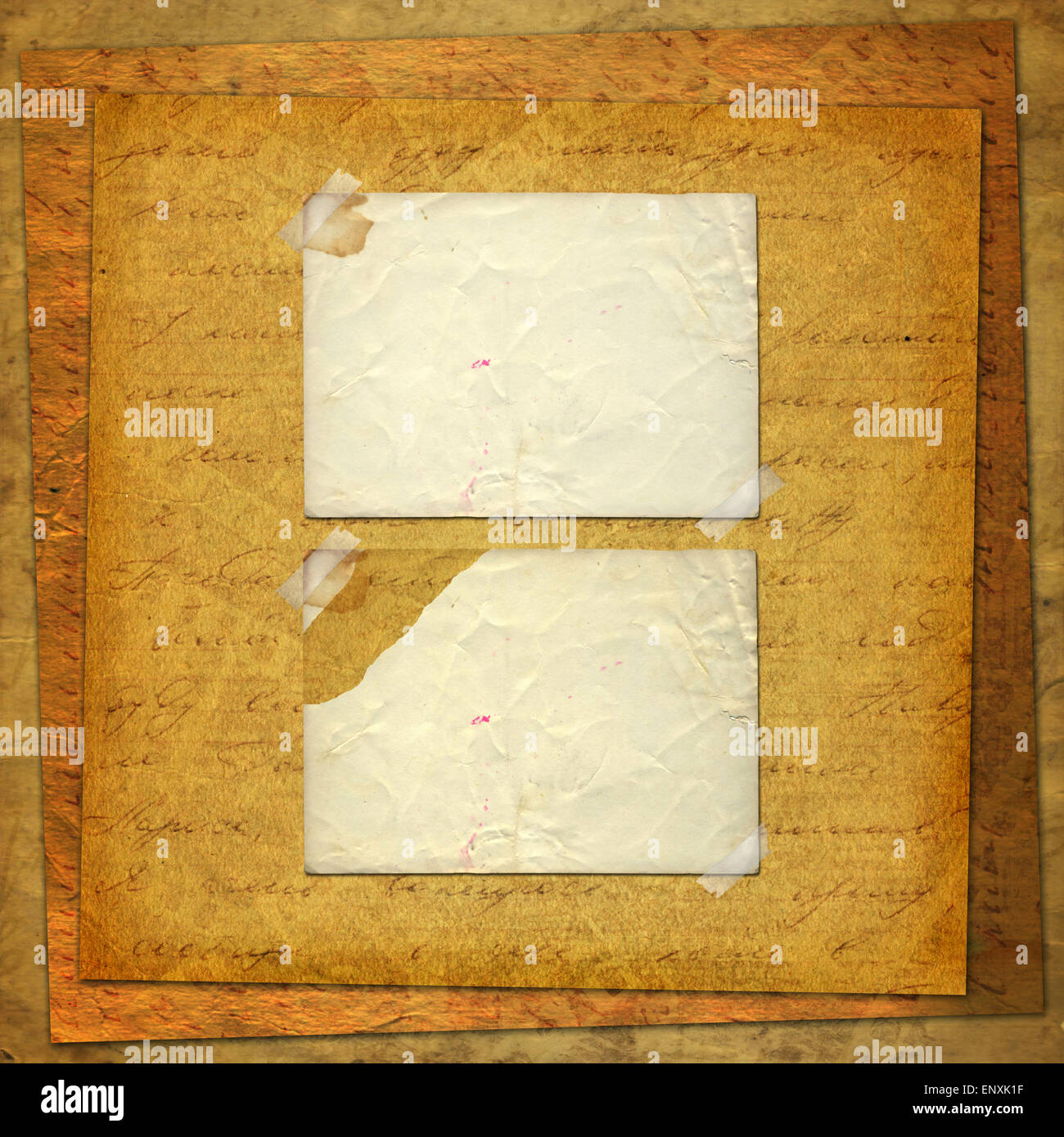 Old grunge frames on the ancient paper background Stock Photo - Alamy