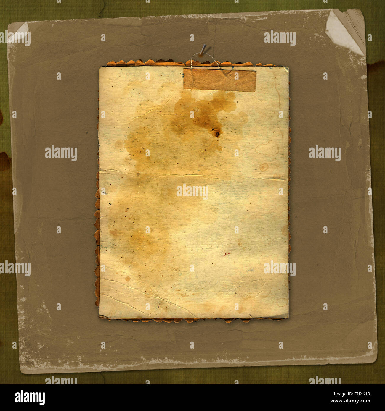 Grunge ancient used paper in scrapbooking style Stock Photo - Alamy