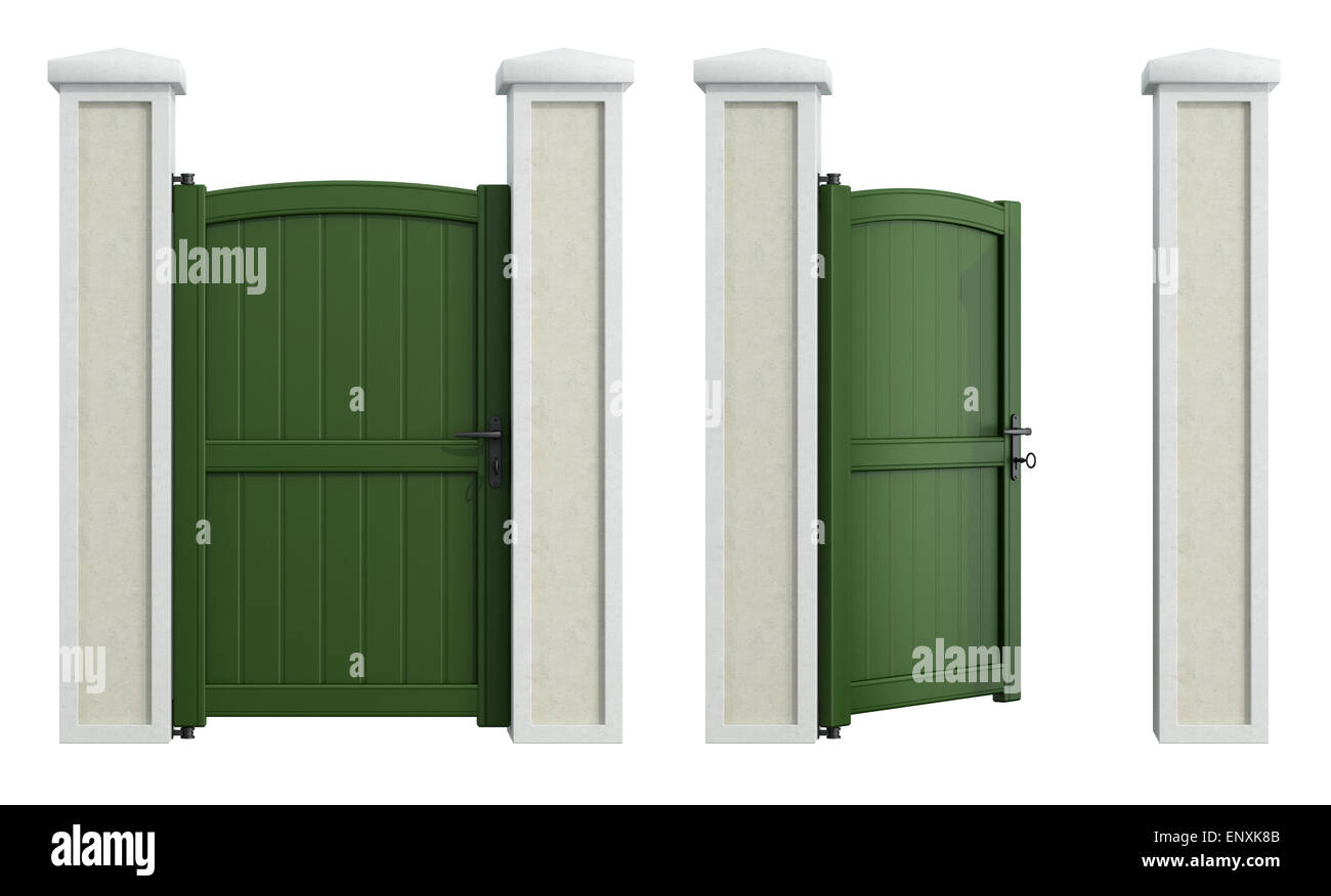 3d rendering gate hi-res stock photography and images - Alamy