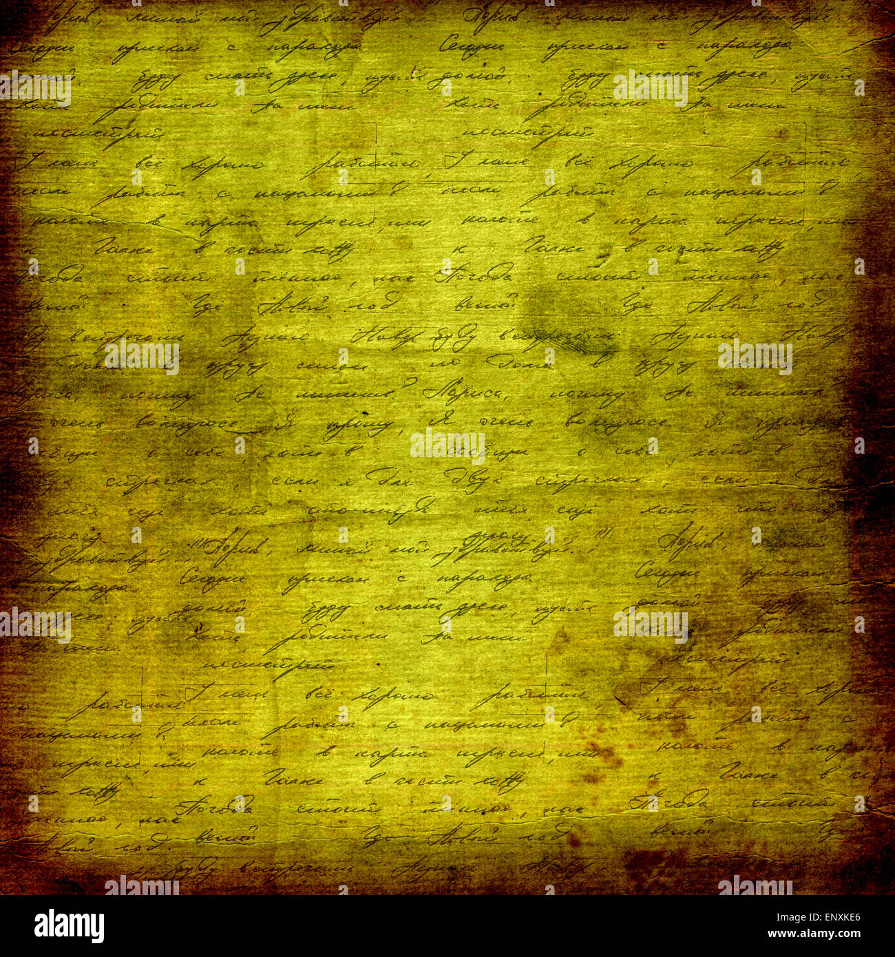 Grunge old paper design in scrapbooking style with handwriting Stock ...