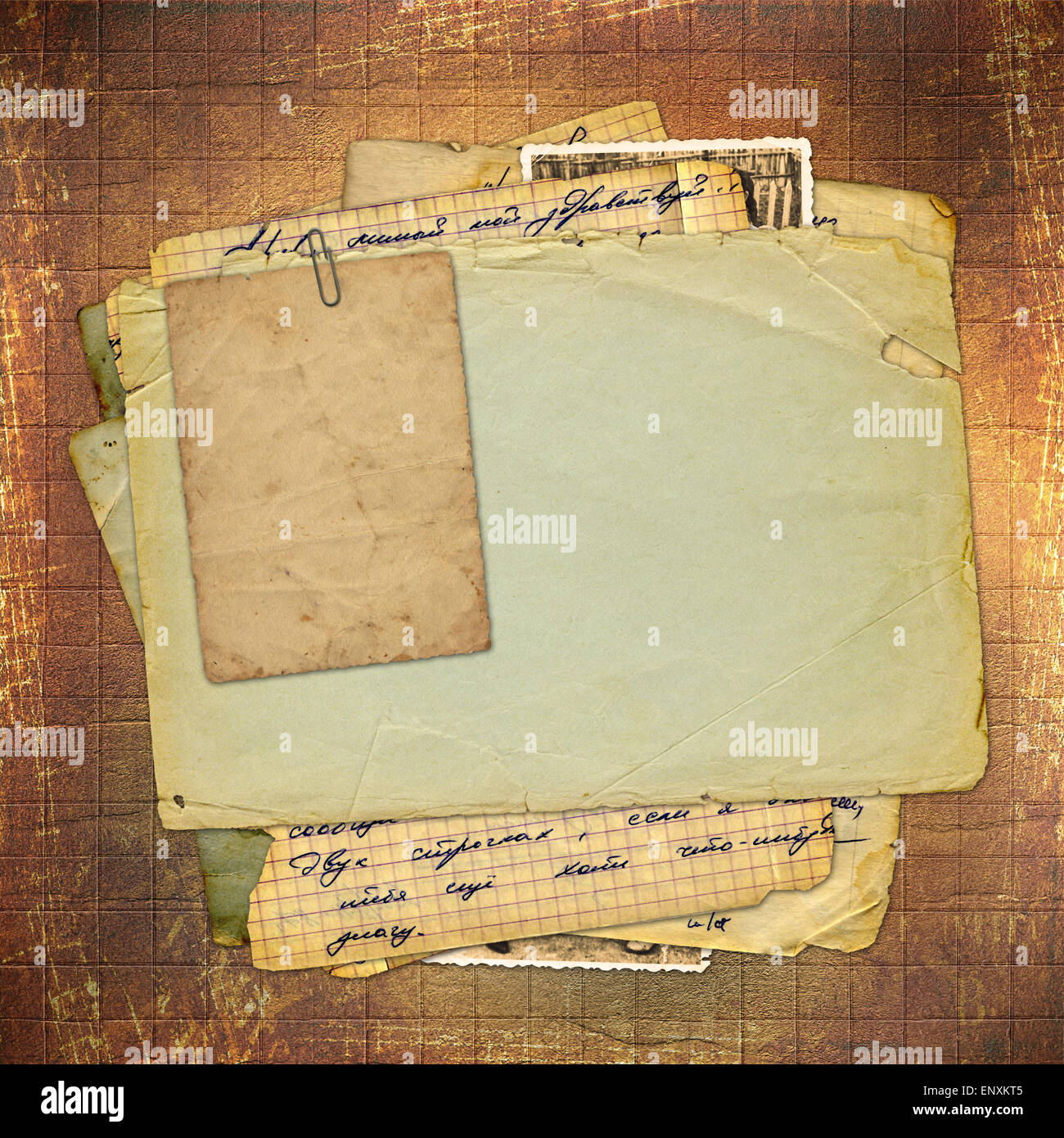 Abstract ancient brown background in scrapbooking style Stock Photo - Alamy