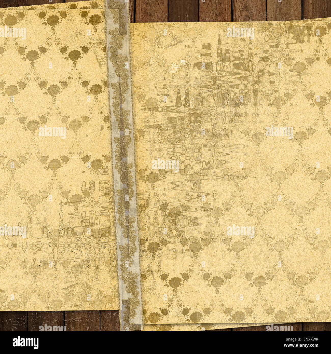 Grunge ancient used paper in scrapbooking style Stock Photo - Alamy