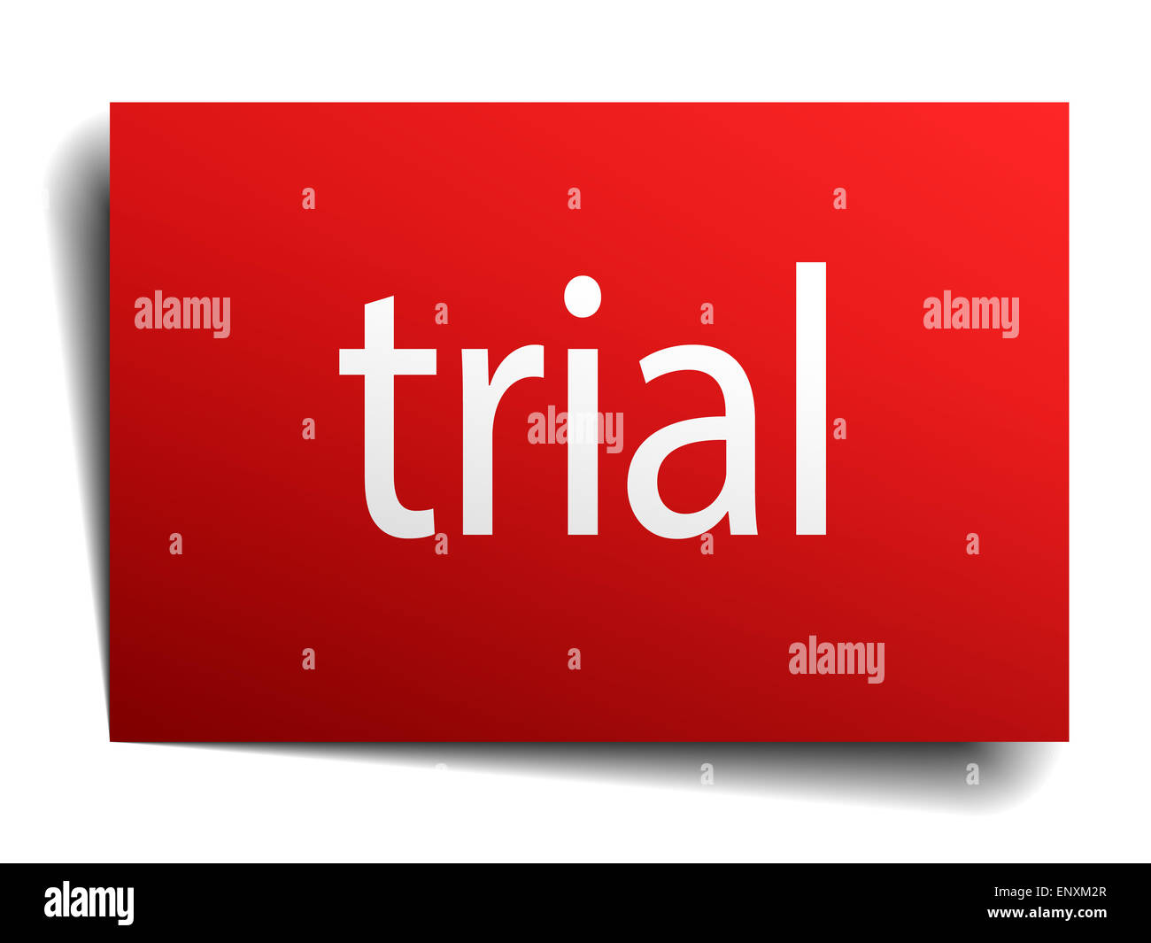 trial red paper sign on white background Stock Photo - Alamy trial red paper sign on white background Stock Photo - Alamy