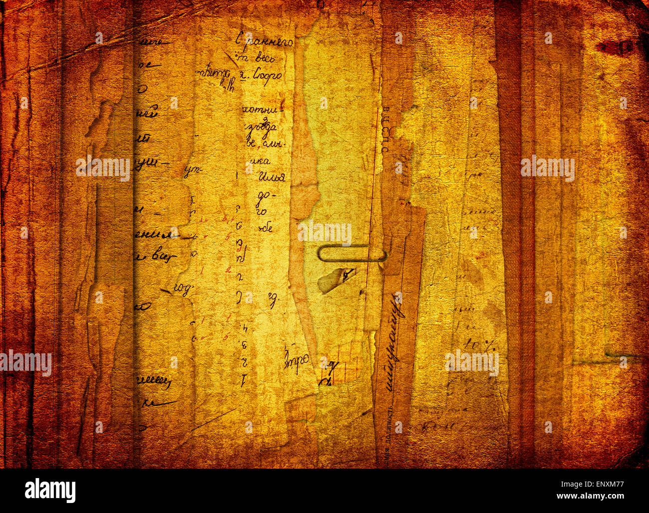 Old archive with letters, photos on the abstract background Stock Photo ...