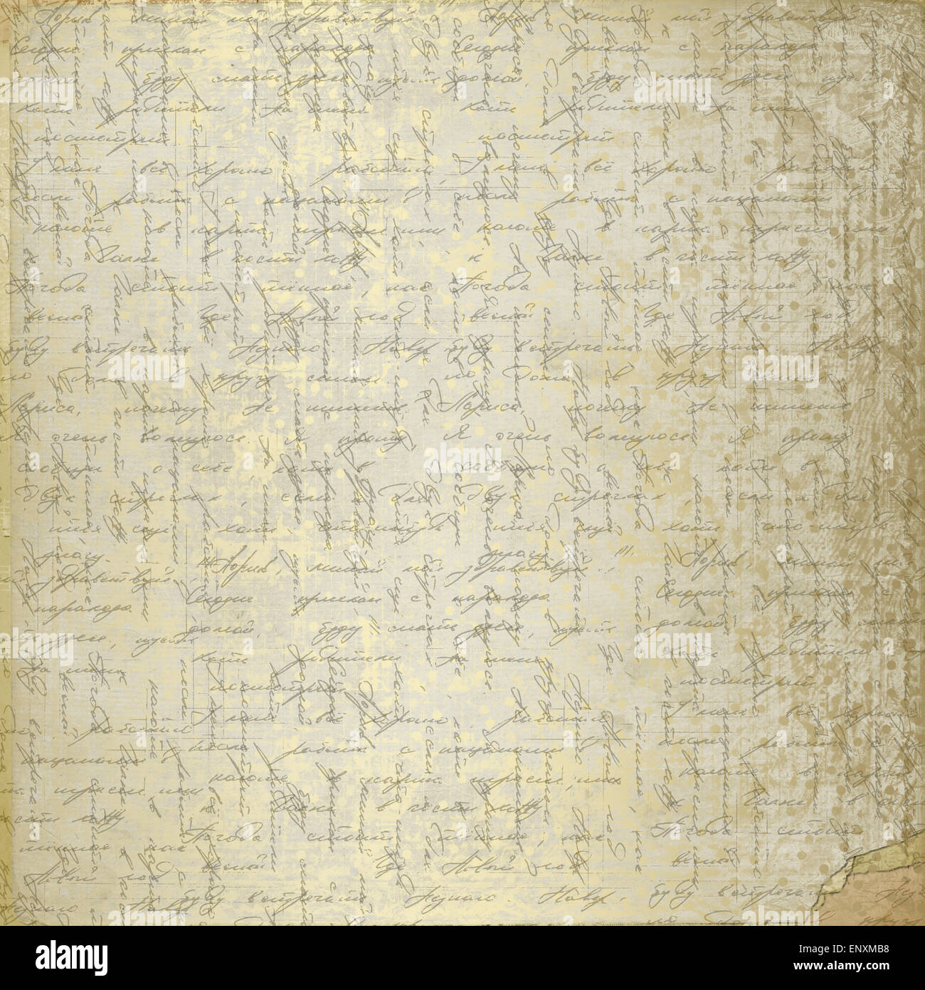 Grunge old paper design in scrapbooking style with handwriting Stock ...