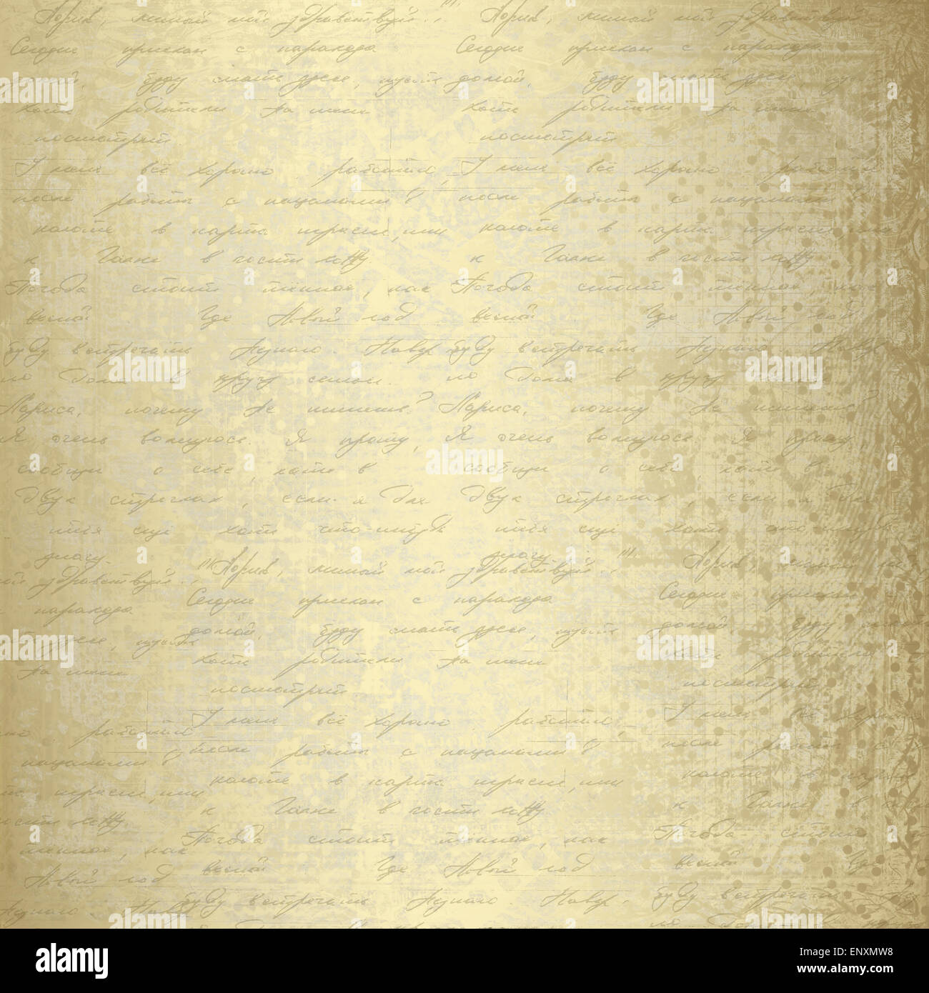 Grunge old paper design in scrapbooking style with handwriting Stock ...