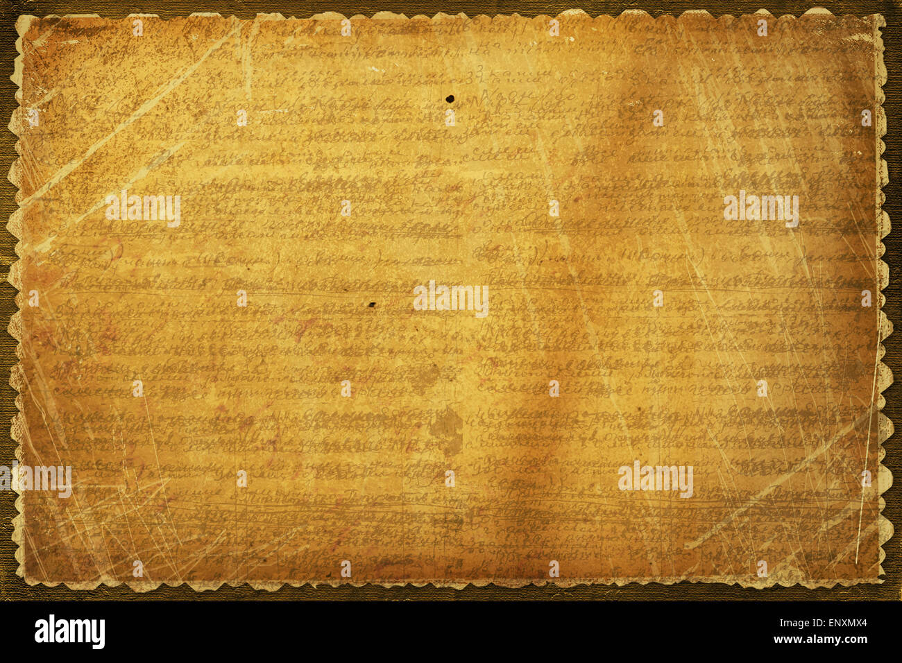 Old archive with letters, photos on the abstract grunge background ...