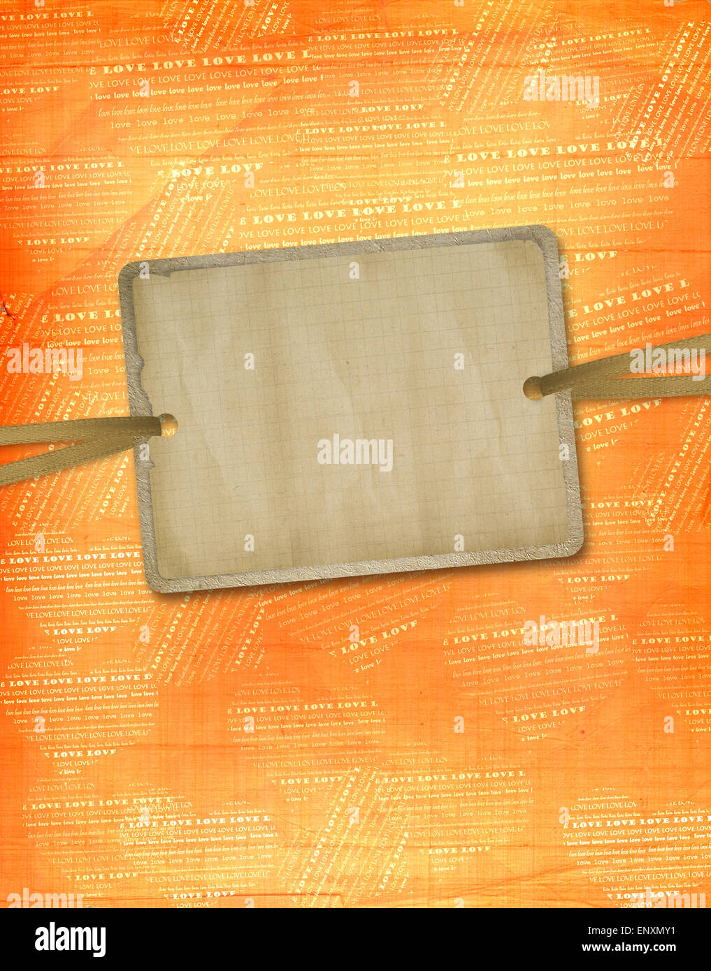 old paper frame in scrapbooking style on abstract grunge background ...