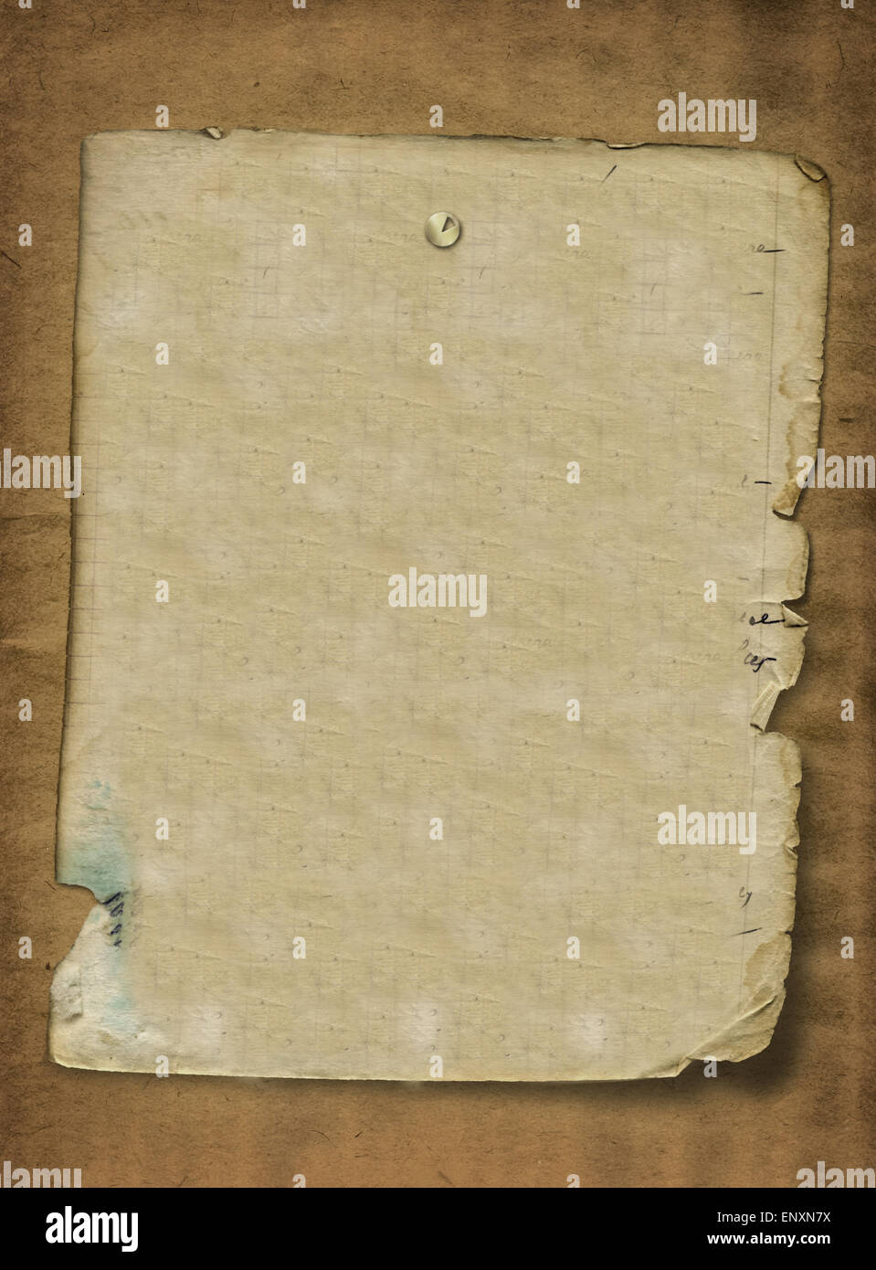 Abstract ancient brown background with set old paper in scrapbooking ...