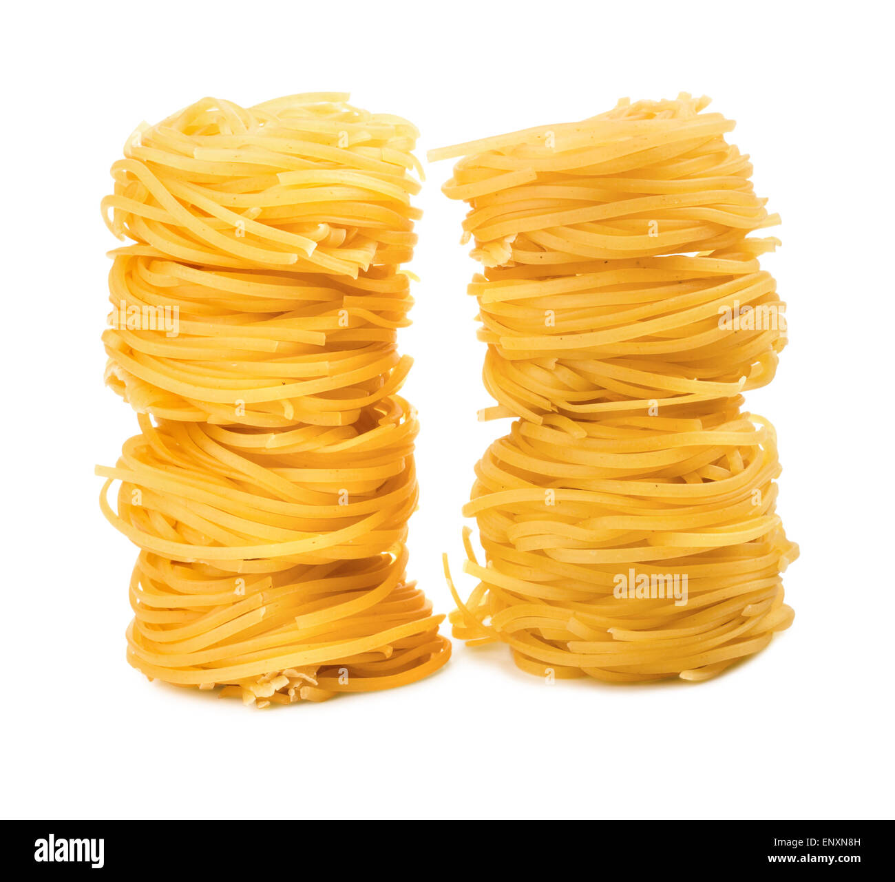 Pasta meal for dinner on white isolated background Stock Photo - Alamy
