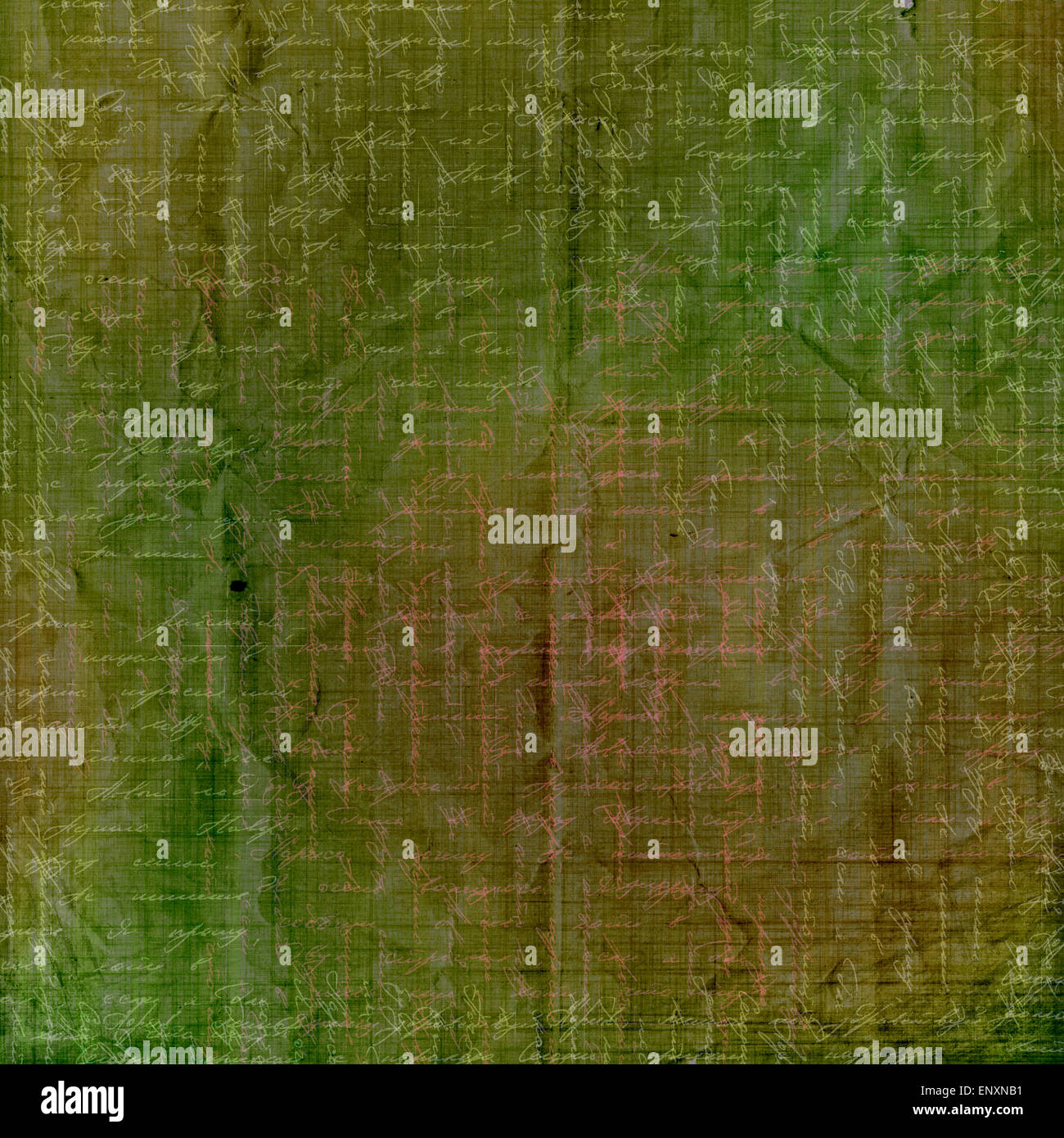 Grunge old paper design in scrapbooking style with handwriting Stock ...