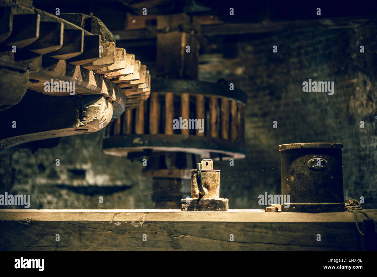 Wooden cogs hi-res stock photography and images - Alamy