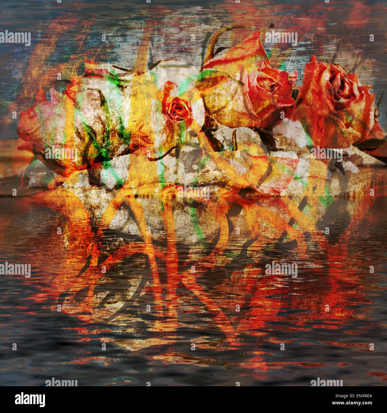 Grunge old paper design in scrapbooking style with handwriting Stock ...