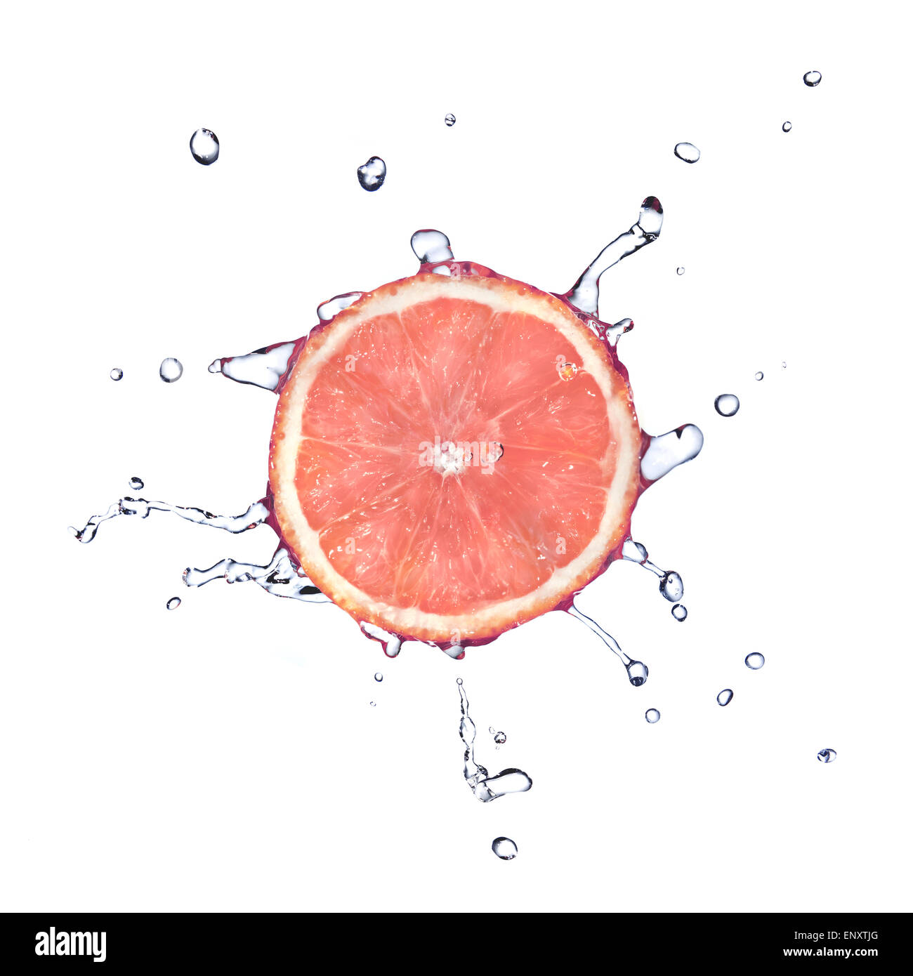 Grapefruit water splash on background Cut Out Stock Images & Pictures ...