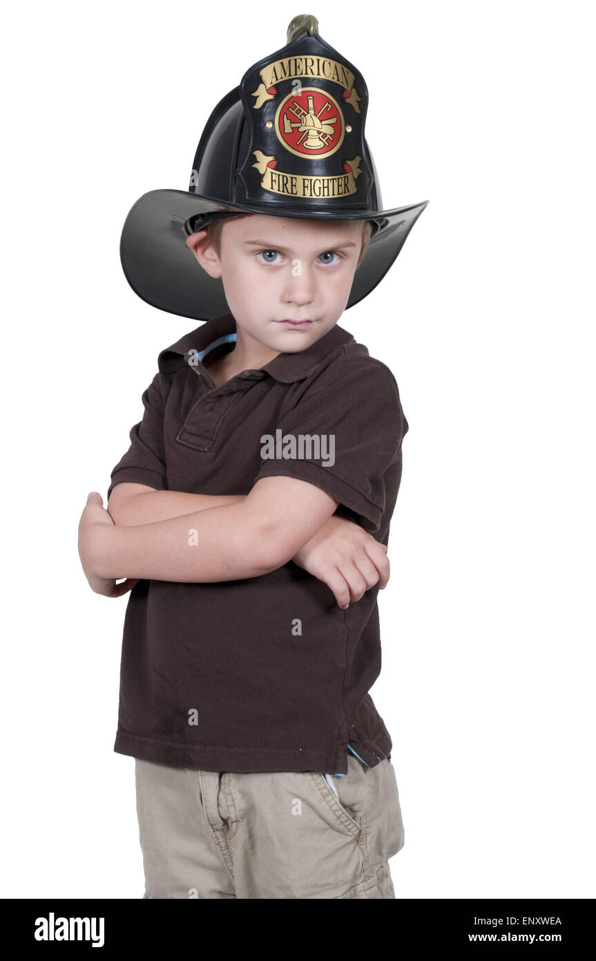 Little boy firefighter uniform hi-res stock photography and images - Alamy