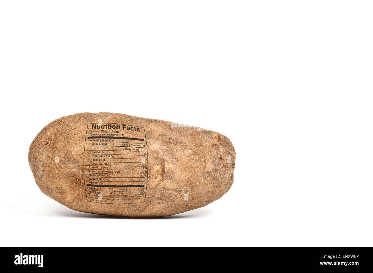 Food label potato Cut Out Stock Images & Pictures - Alamy