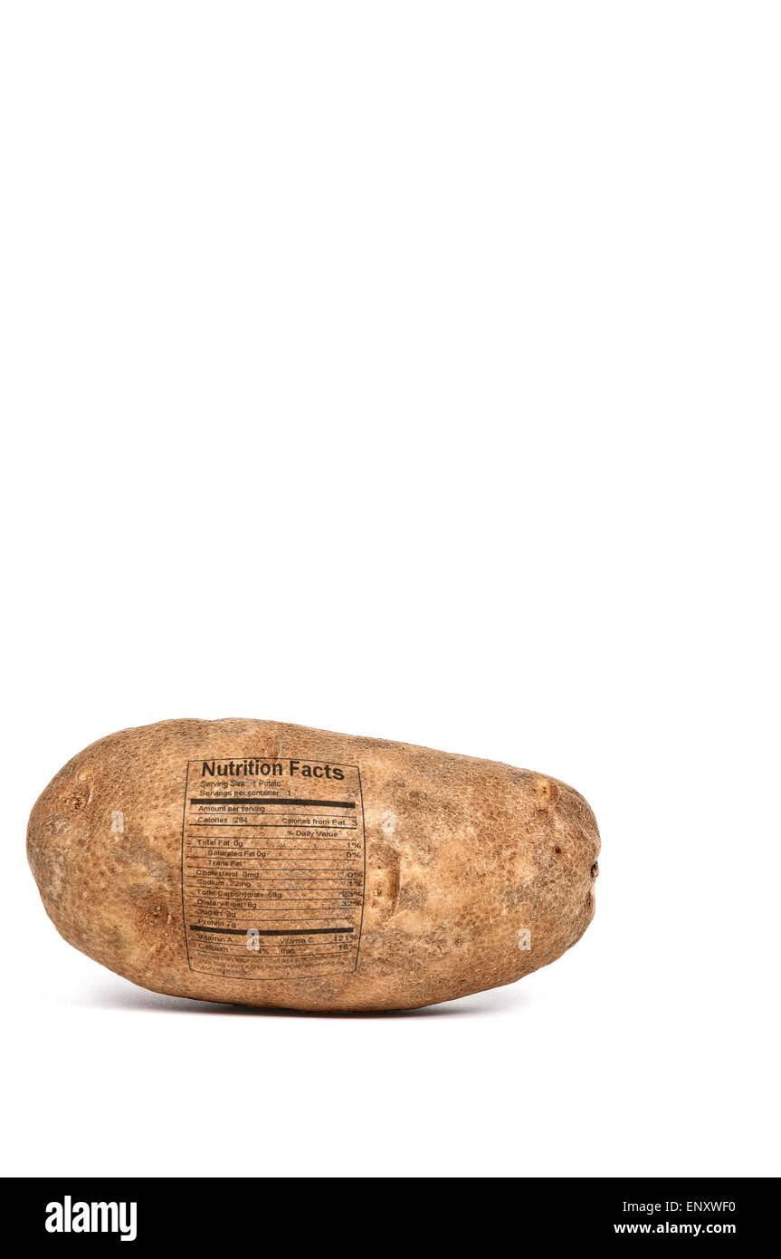 Food label potato Cut Out Stock Images & Pictures - Alamy