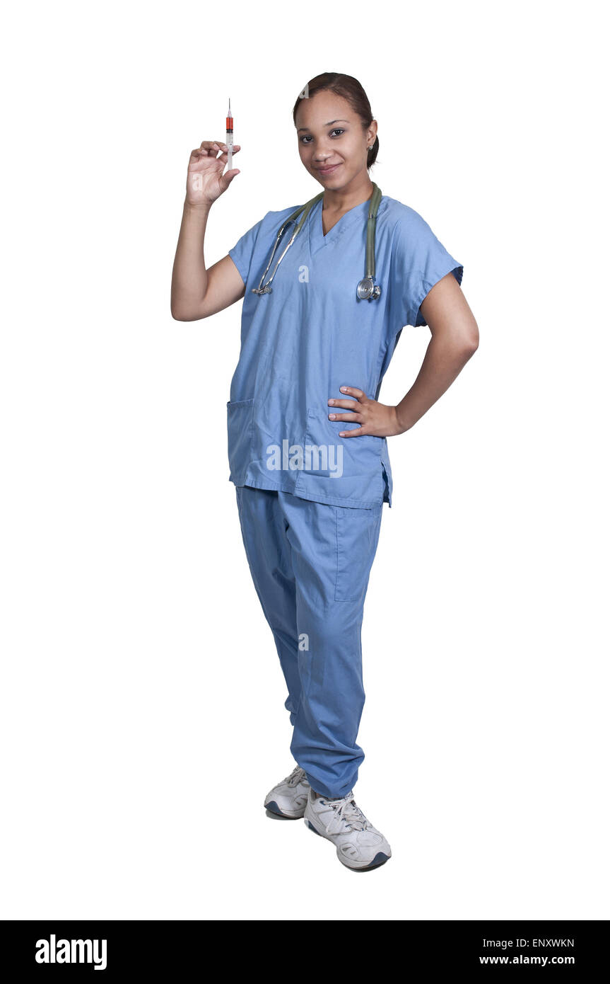African doctor injection Cut Out Stock Images & Pictures - Alamy