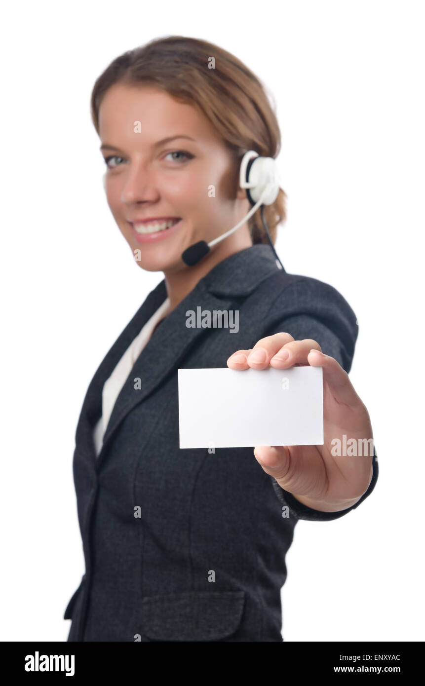 Call center operator blank message hi-res stock photography and images ...