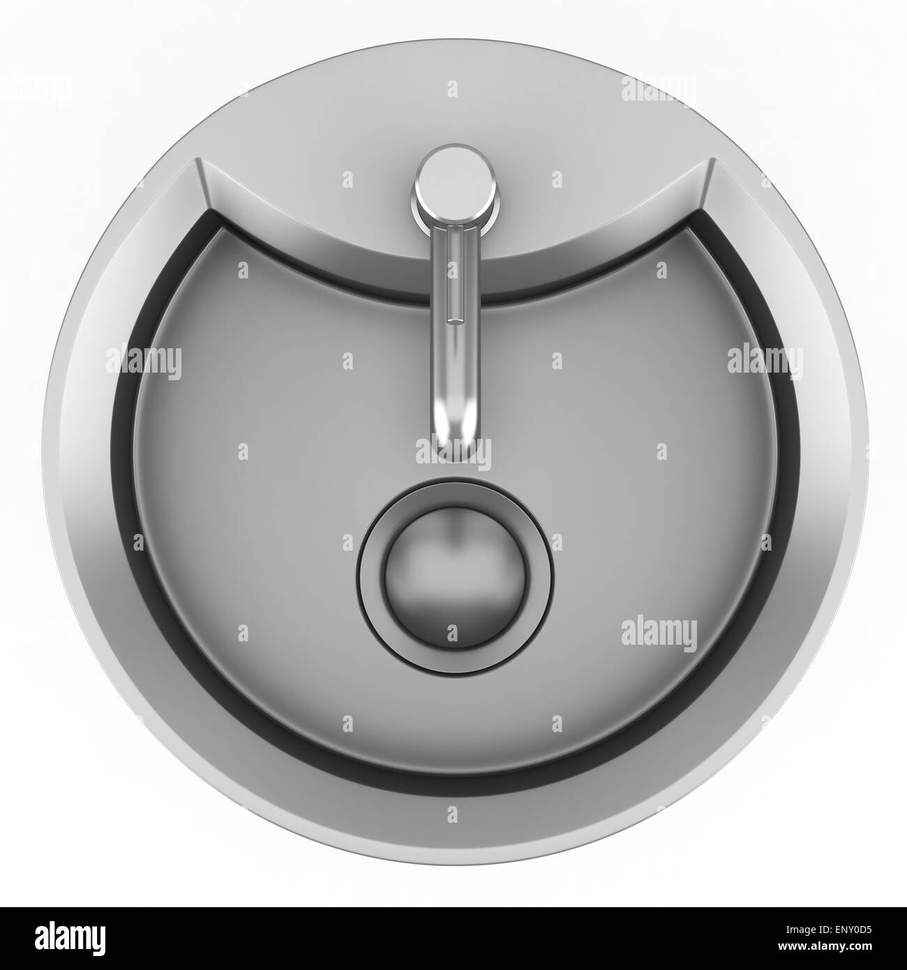 Sink top view Cut Out Stock Images & Pictures - Alamy