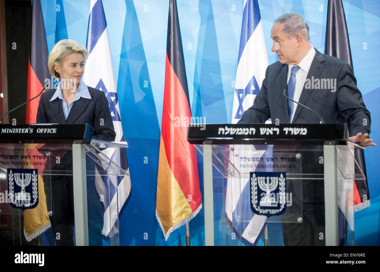 Jerusalem, Israel. 12th May, 2015. Israeli Prime Minister Benjamin ...