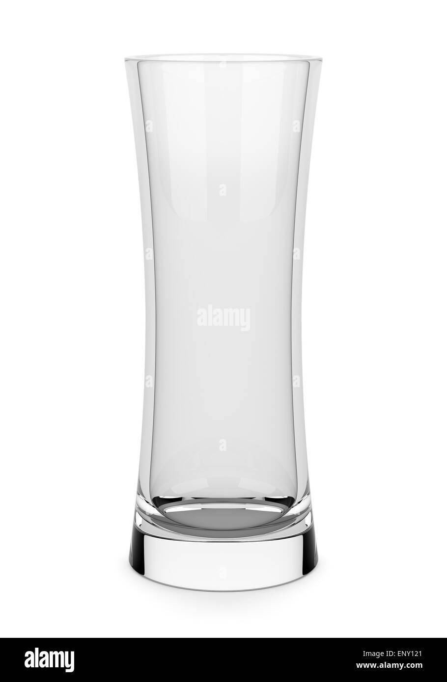 single glass vase isolated on white background Stock Photo - Alamy