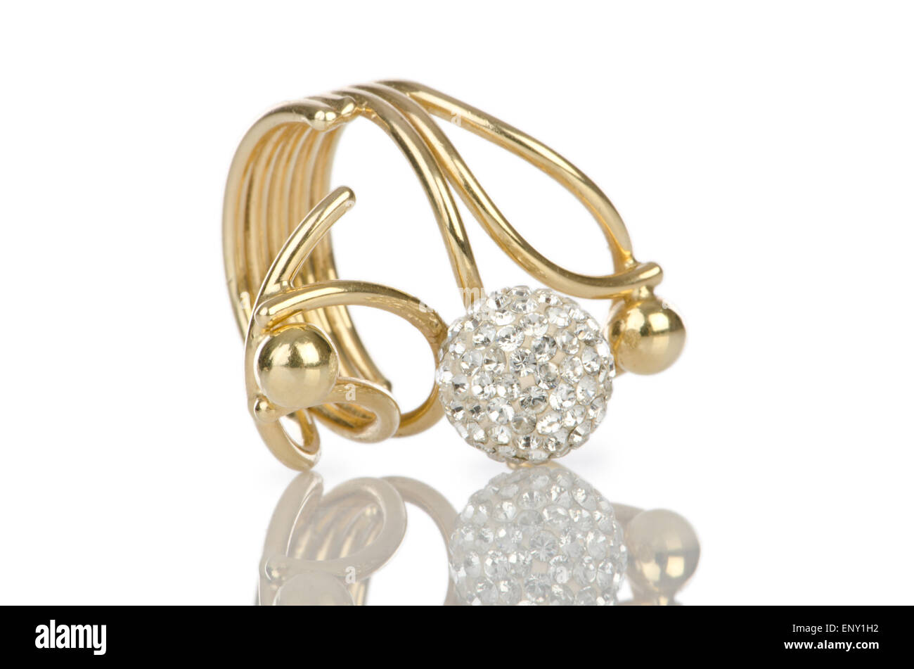 Ring isolated on white background Stock Photo - Alamy