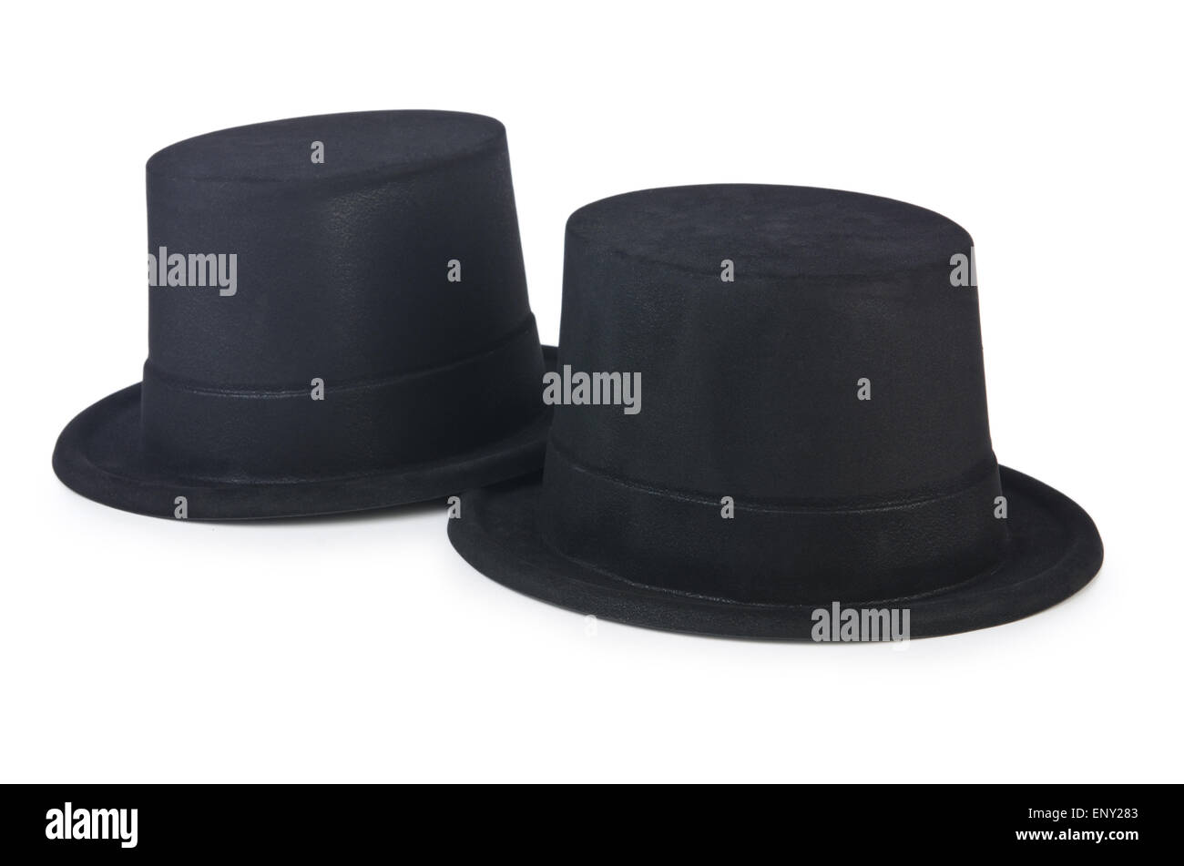Cylinder hat isolated on the white Stock Photo - Alamy