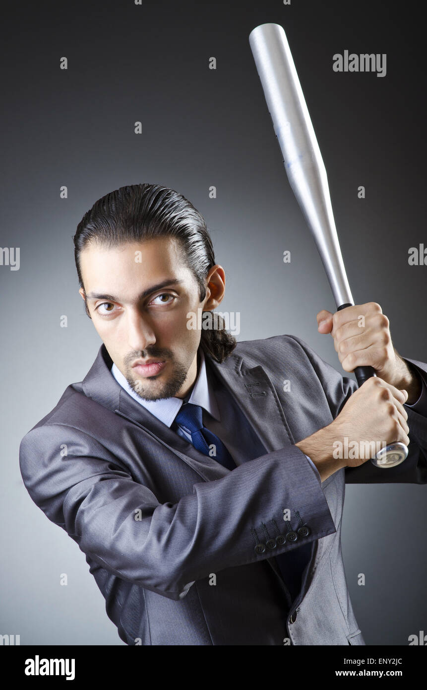 Angry businessman bat on hi-res stock photography and images - Alamy
