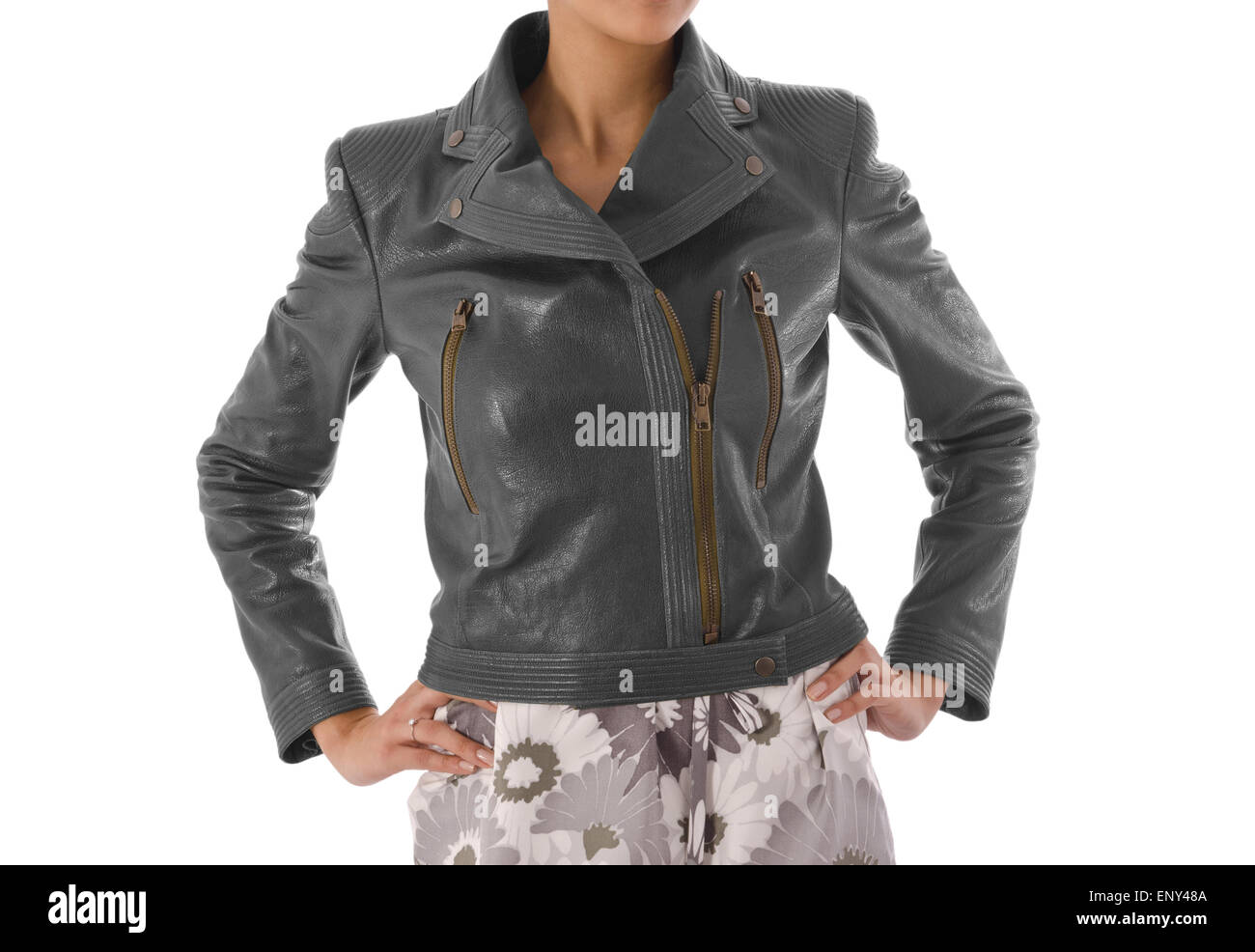 Stylish jacket isolated on model Stock Photo - Alamy
