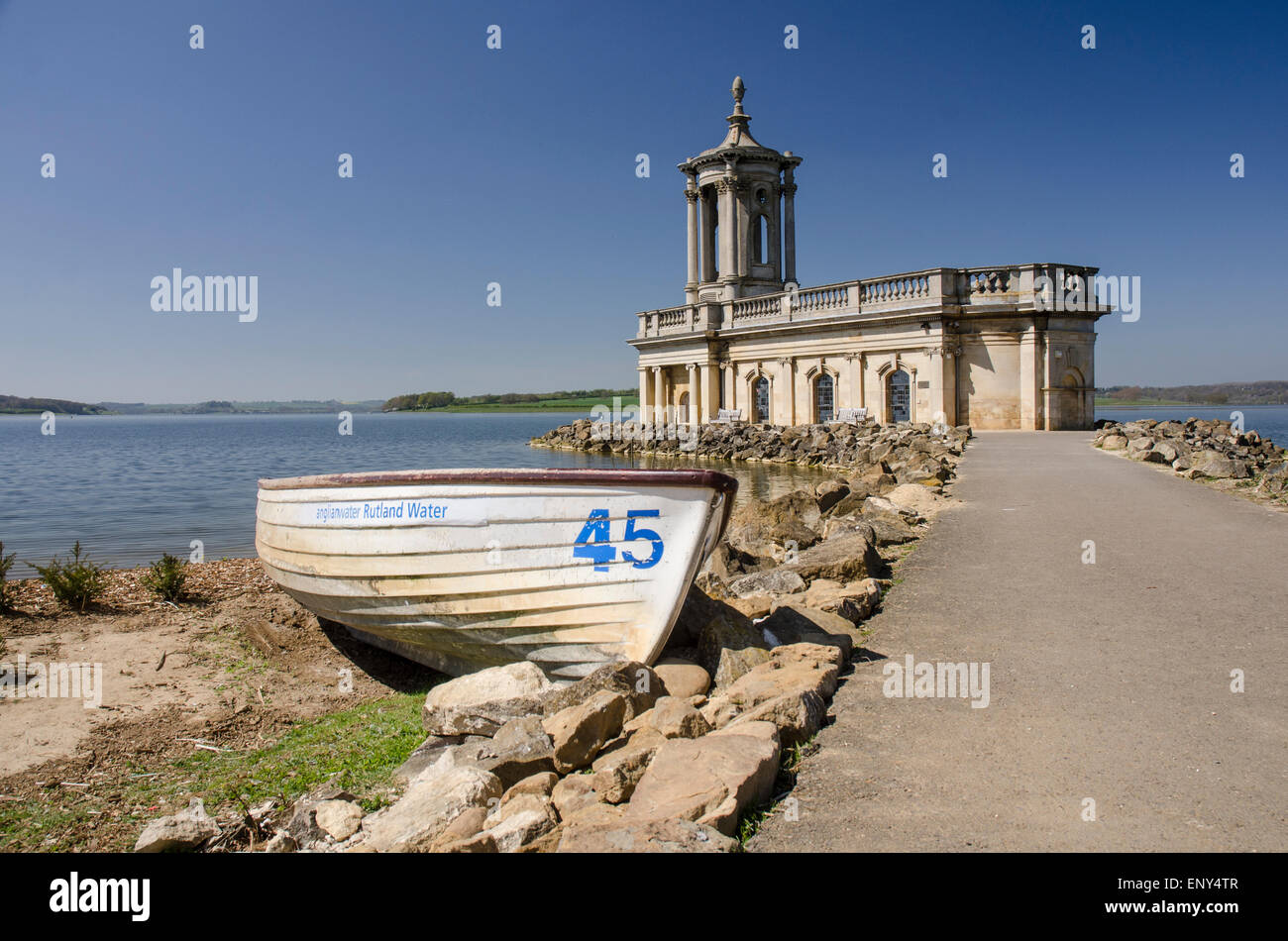 Normanton Church Rutland Water Stock Photo - Alamy