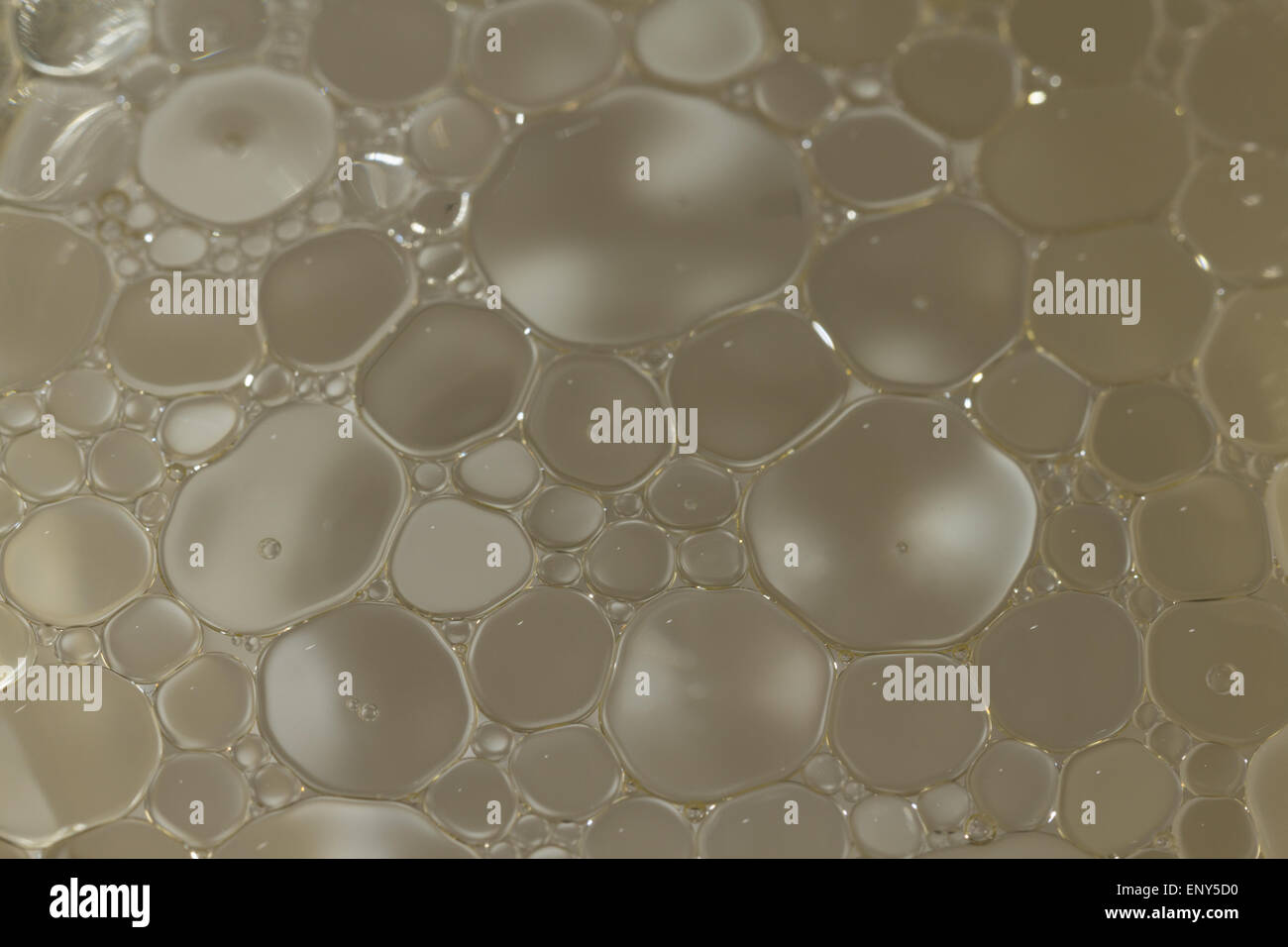Macro shot of Olive oil mixed in water abstract and for background ...