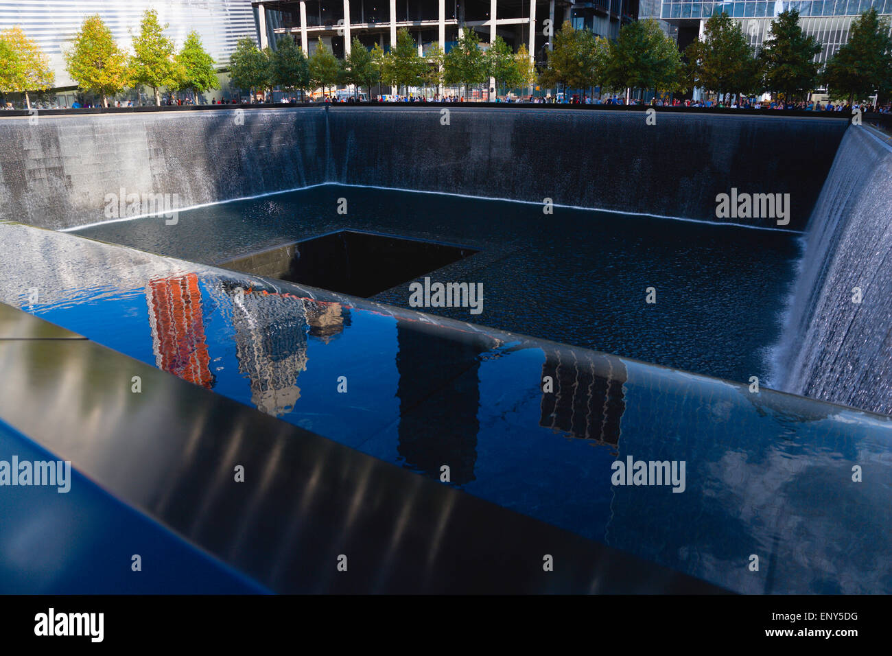 USA, New York, Manhattan, the south pool of the World Trade Center 9/11 ...
