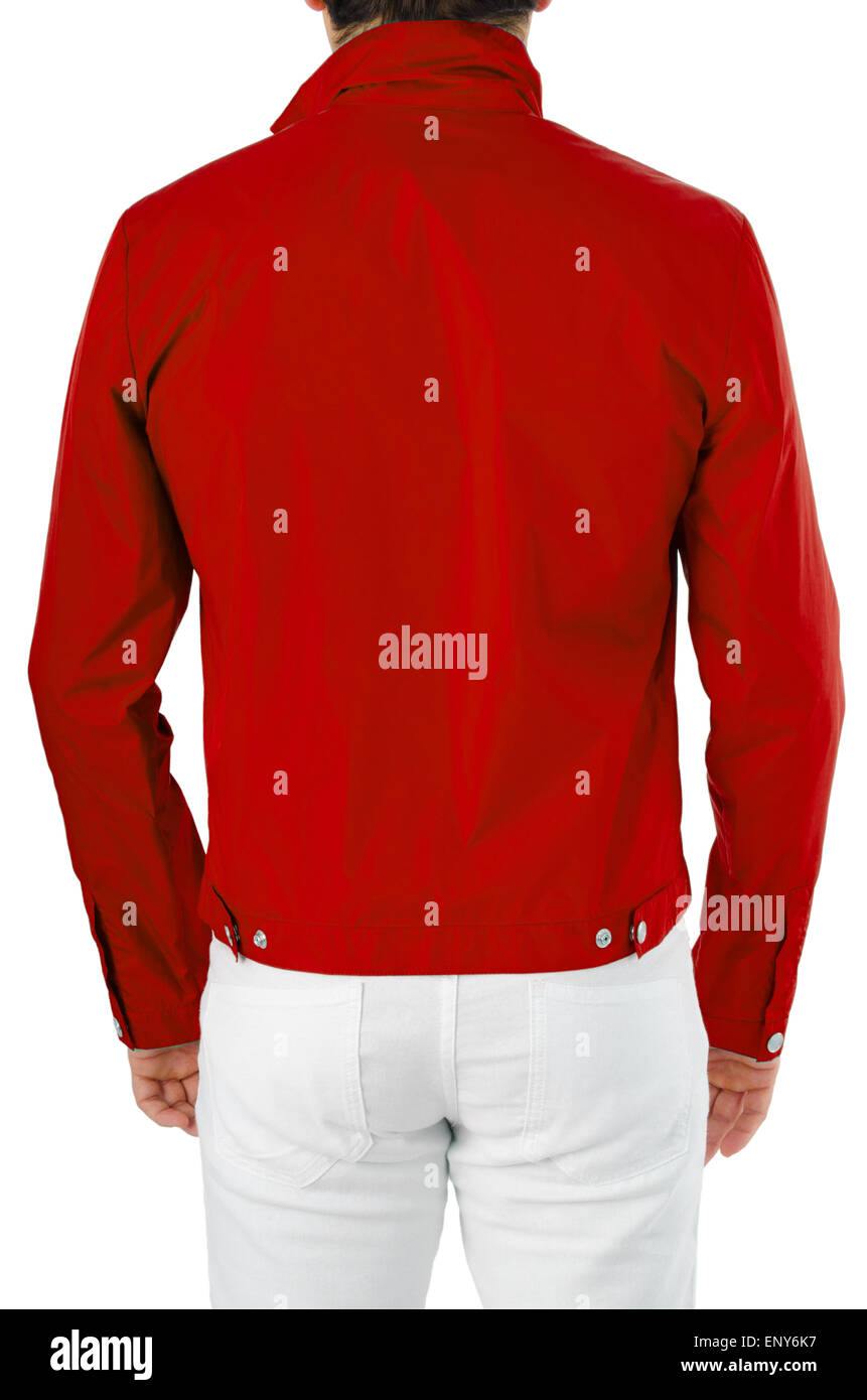 Stylish jacket isolated on model Stock Photo - Alamy