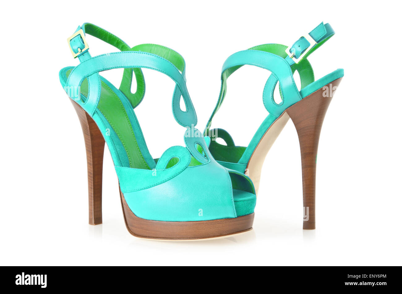 Woman shoes isolated on white Stock Photo - Alamy