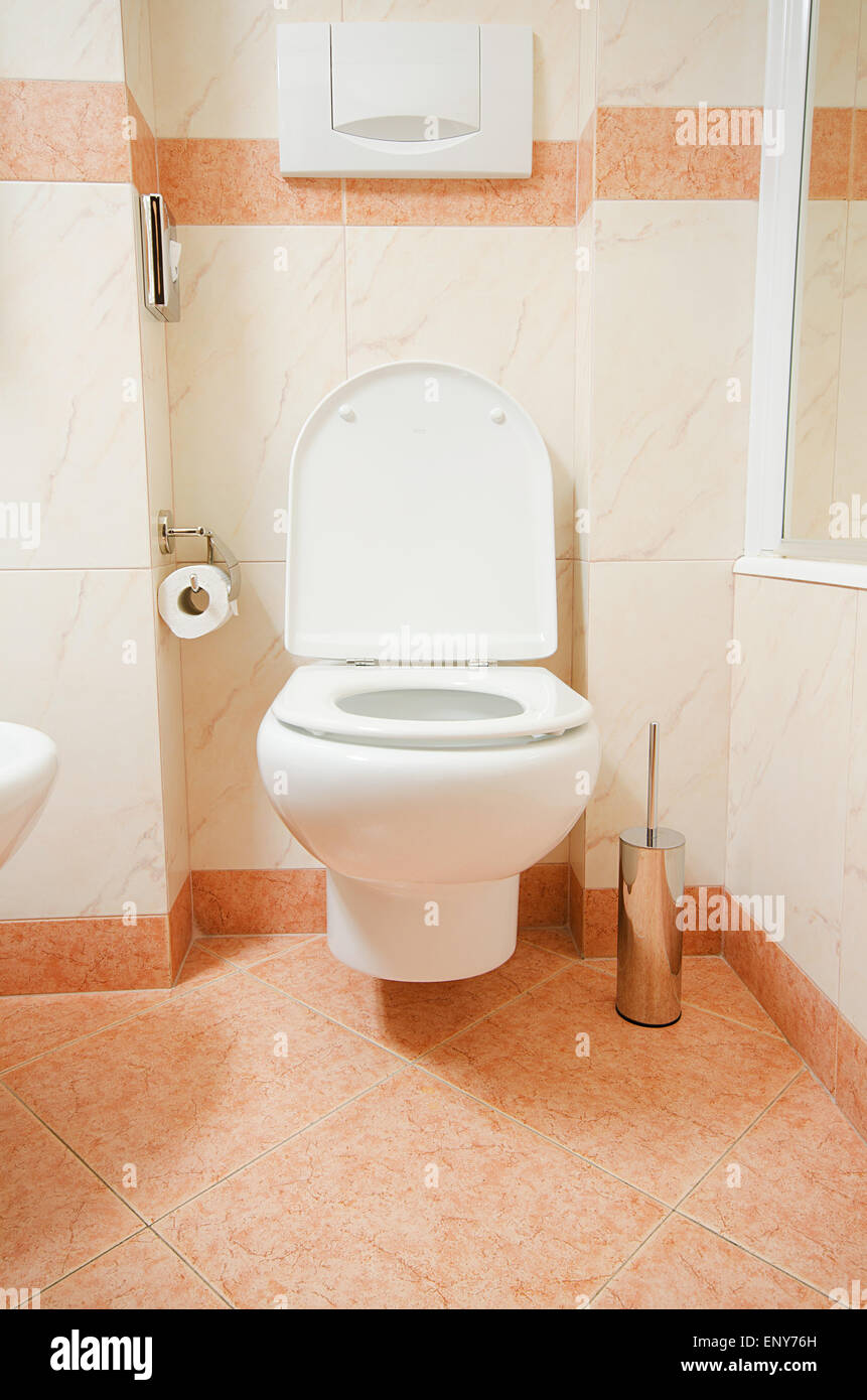 Toilet in the modern bathroom Stock Photo - Alamy