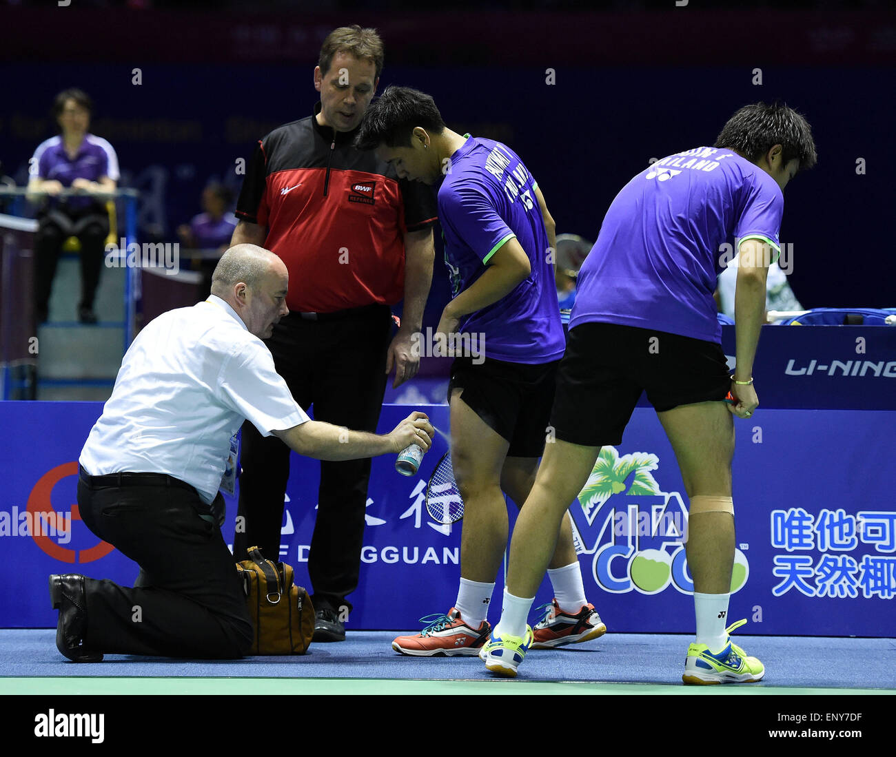 Dongguan, China's Guangdong Province. 12th May, 2015. Thailand's Bodin ...