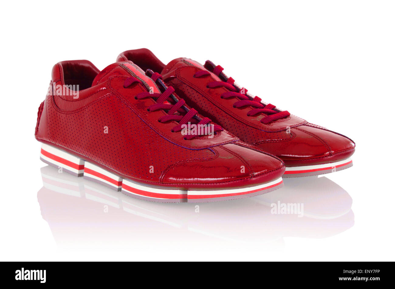 Male shoes isolated on white Stock Photo - Alamy