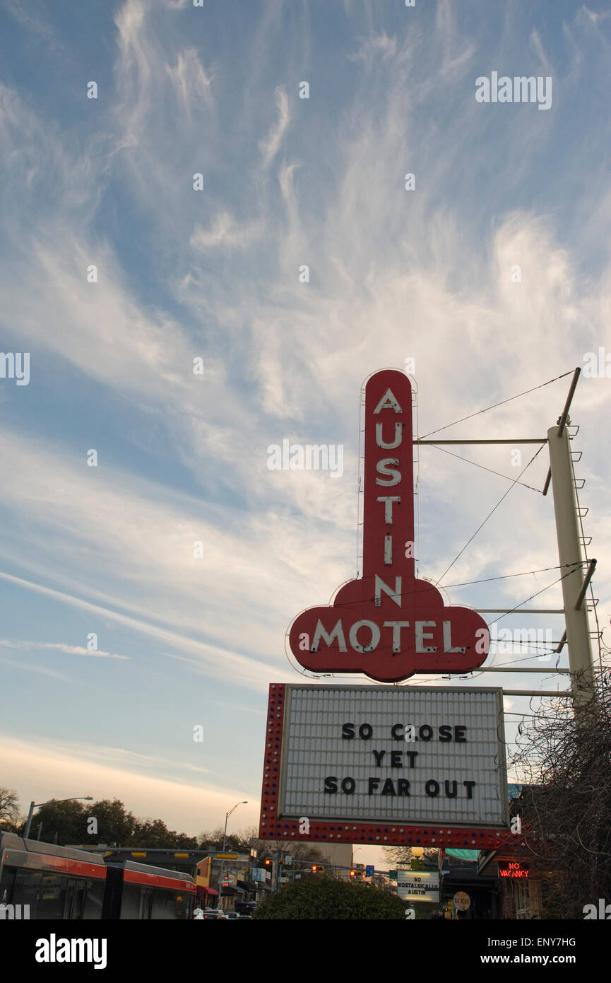 Hotel located in SoCo (South Congress) area of Austin Texas Stock Photo ...